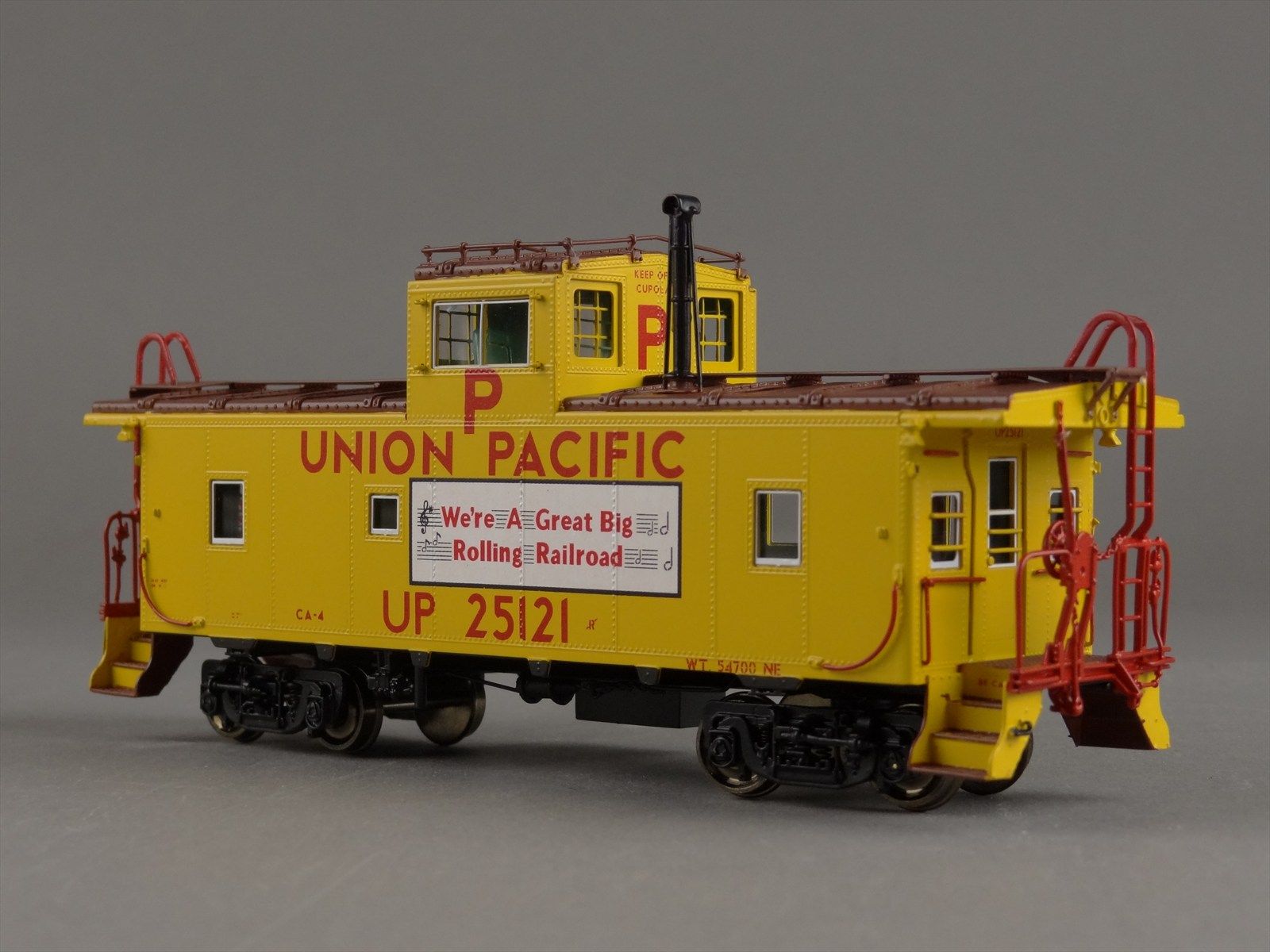 HO OMI 3971.8 Overland UP Union Pacific CA-4 Caboose #25121 w/ Interior ...