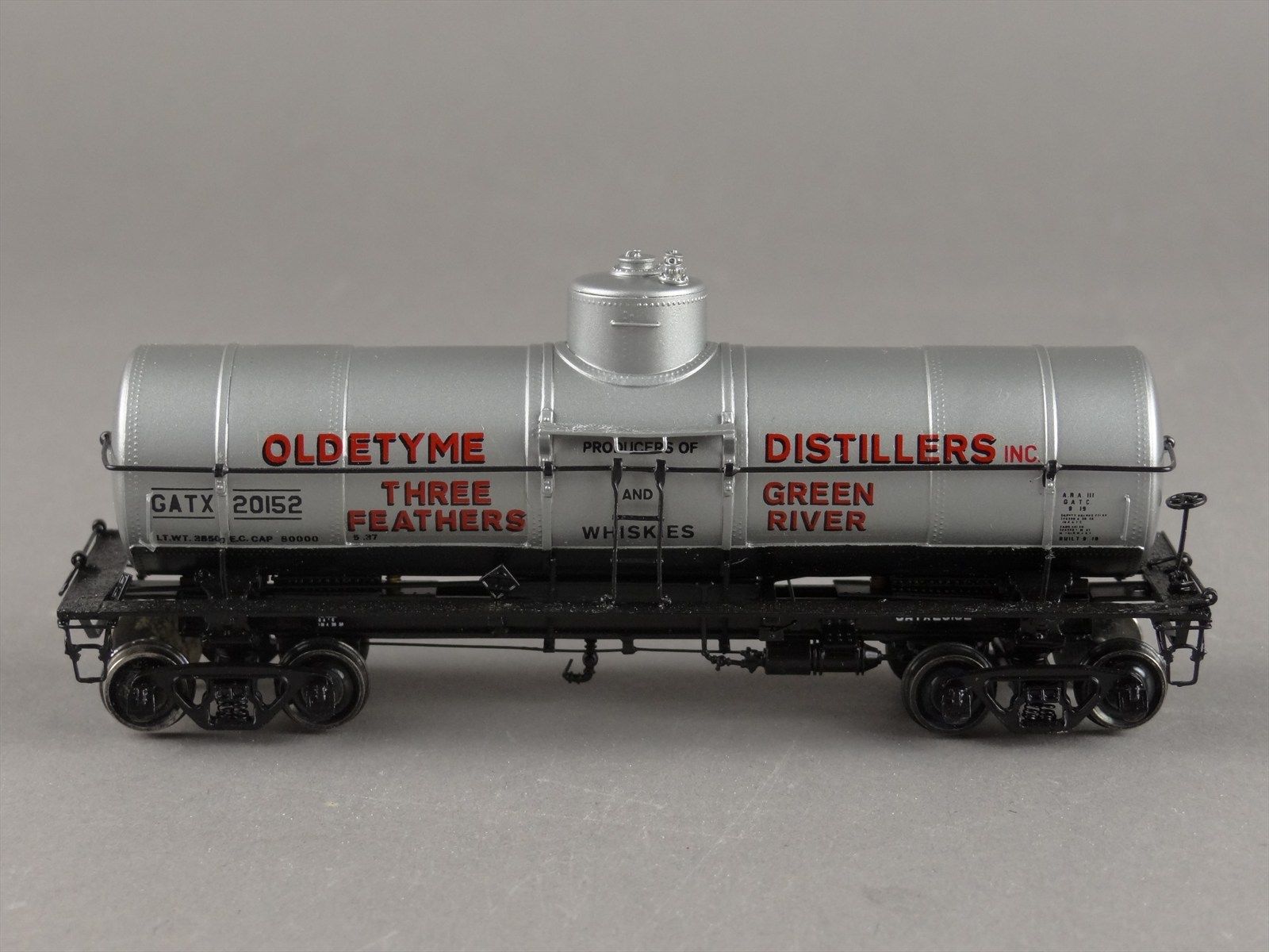 HO OMI 3482.1 Overland GATX 10,000 Gal 1 Dome Riveted Tank Car - Oldetyme