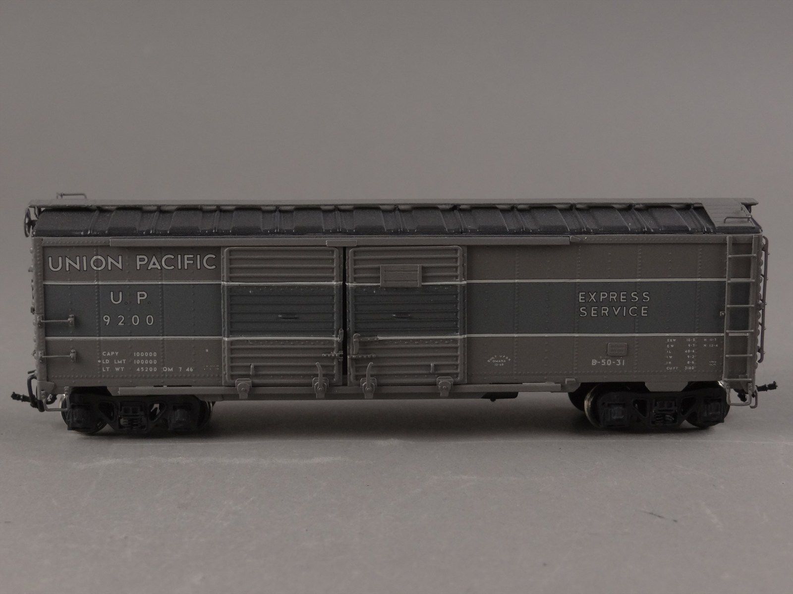 HO Beaver Creek UP Union Pacific B-50-31 Express Box Car #9200