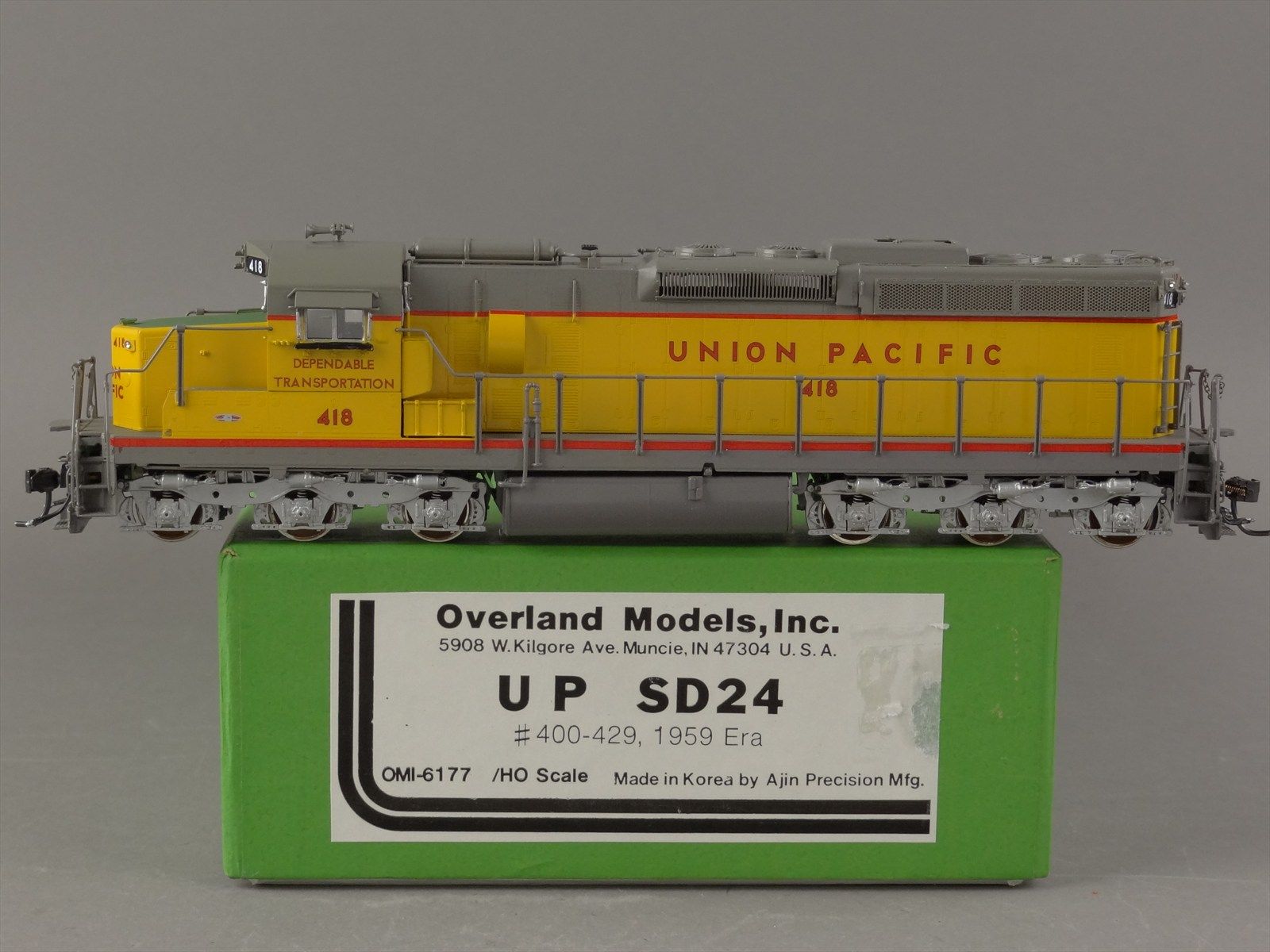 HO Brass OMI 6177 UP Union Pacific SD24 #418 Diesel + DCC