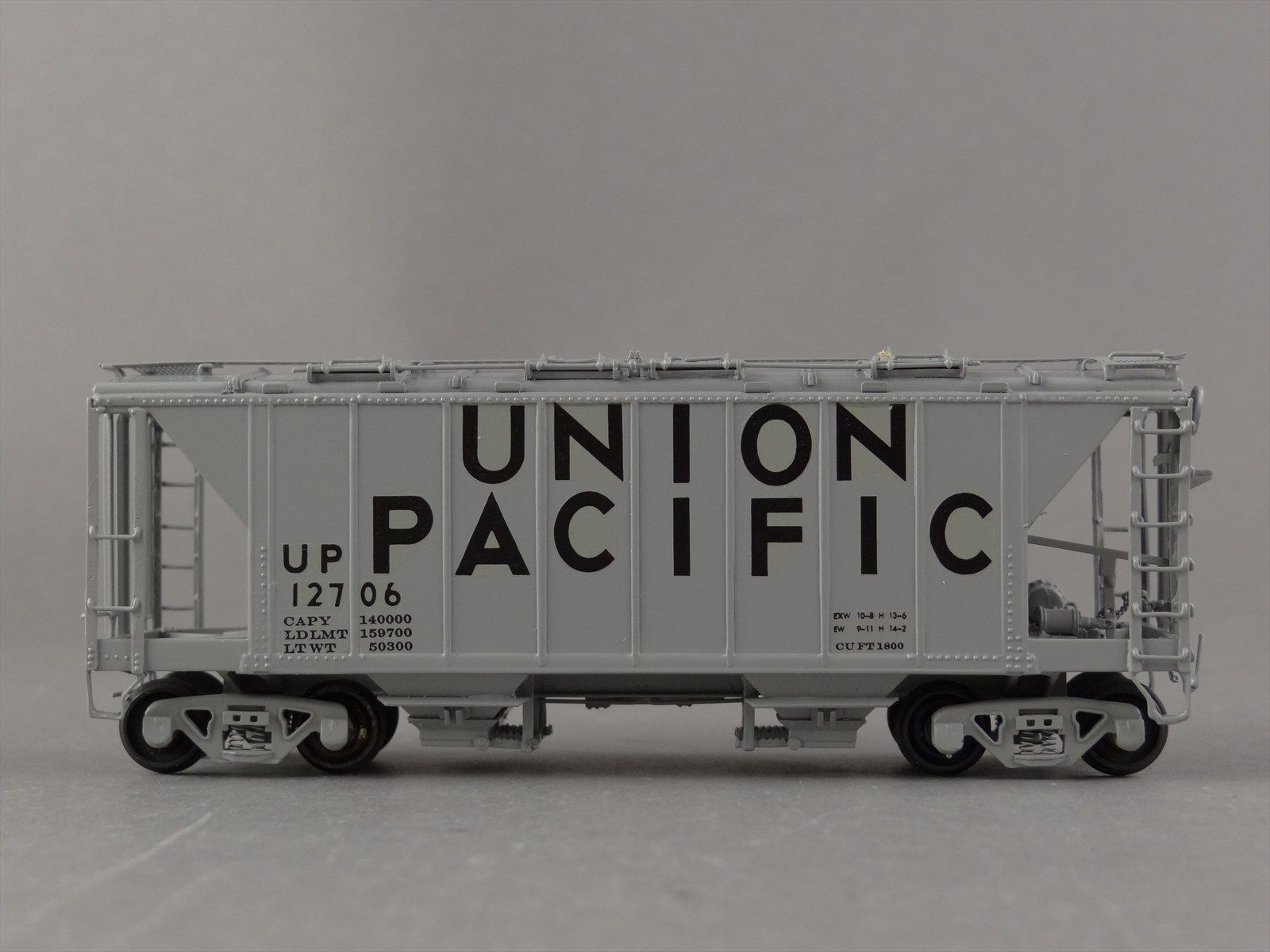 HO Brass Pecos River 2604 UP Union Pacific #12706 34' Covered Hopper Custom