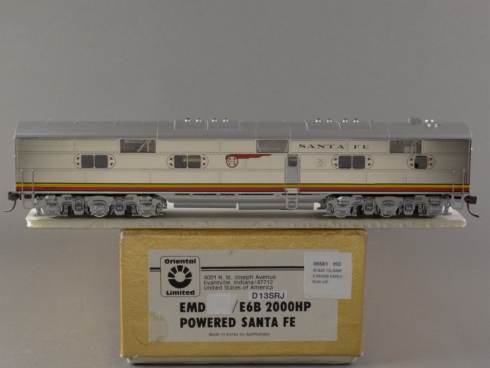 HO Brass Model Train - Oriental Limited ATSF Santa Fe E6 E6B Diesel ...