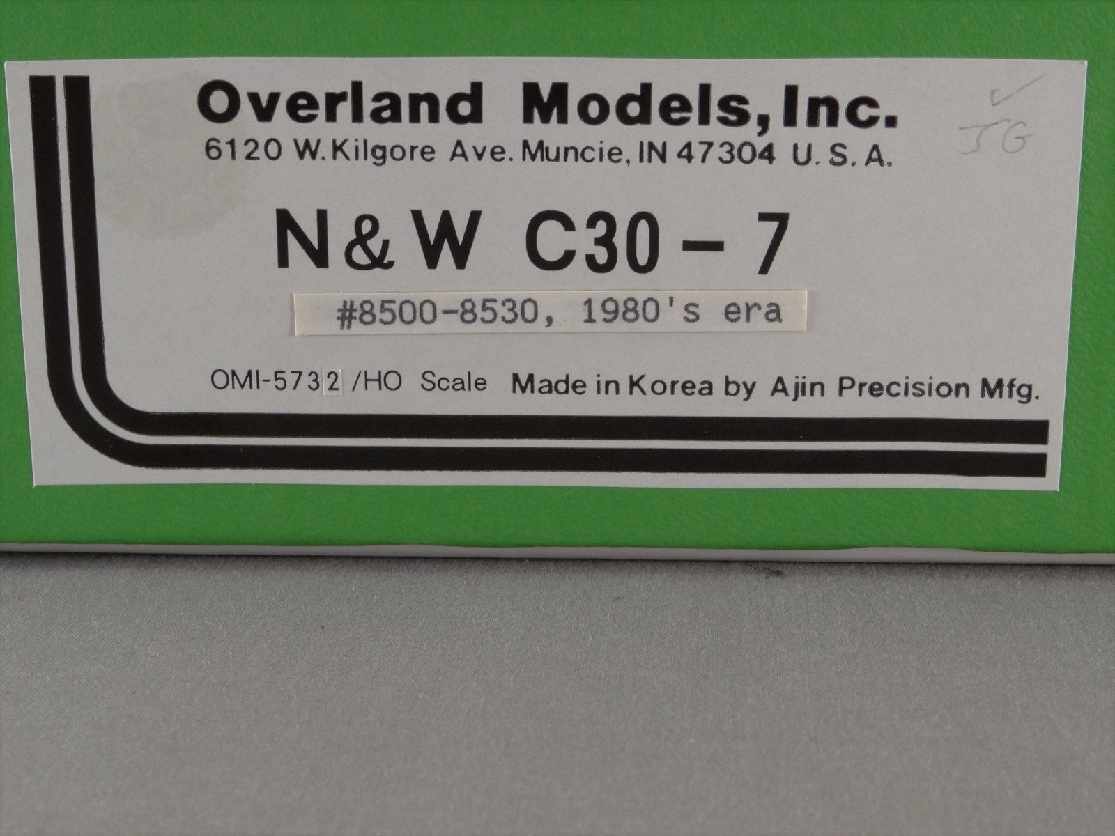 HO OMI #5732 Overland N&W Norfolk & Western C30-7 1980's Era