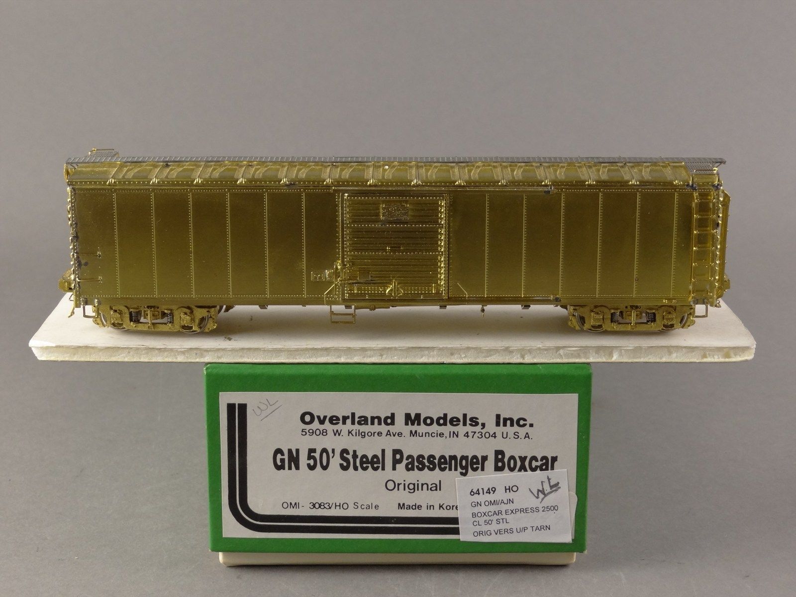 HO Overland OMI 3083 GN 50' Steel Passenger Boxcar - Original