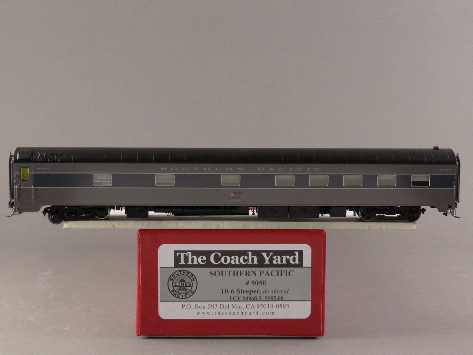 HO TCY 0968.5 Coach Yard SP Lark 10-6 Sleeper #9050 w/ Interior