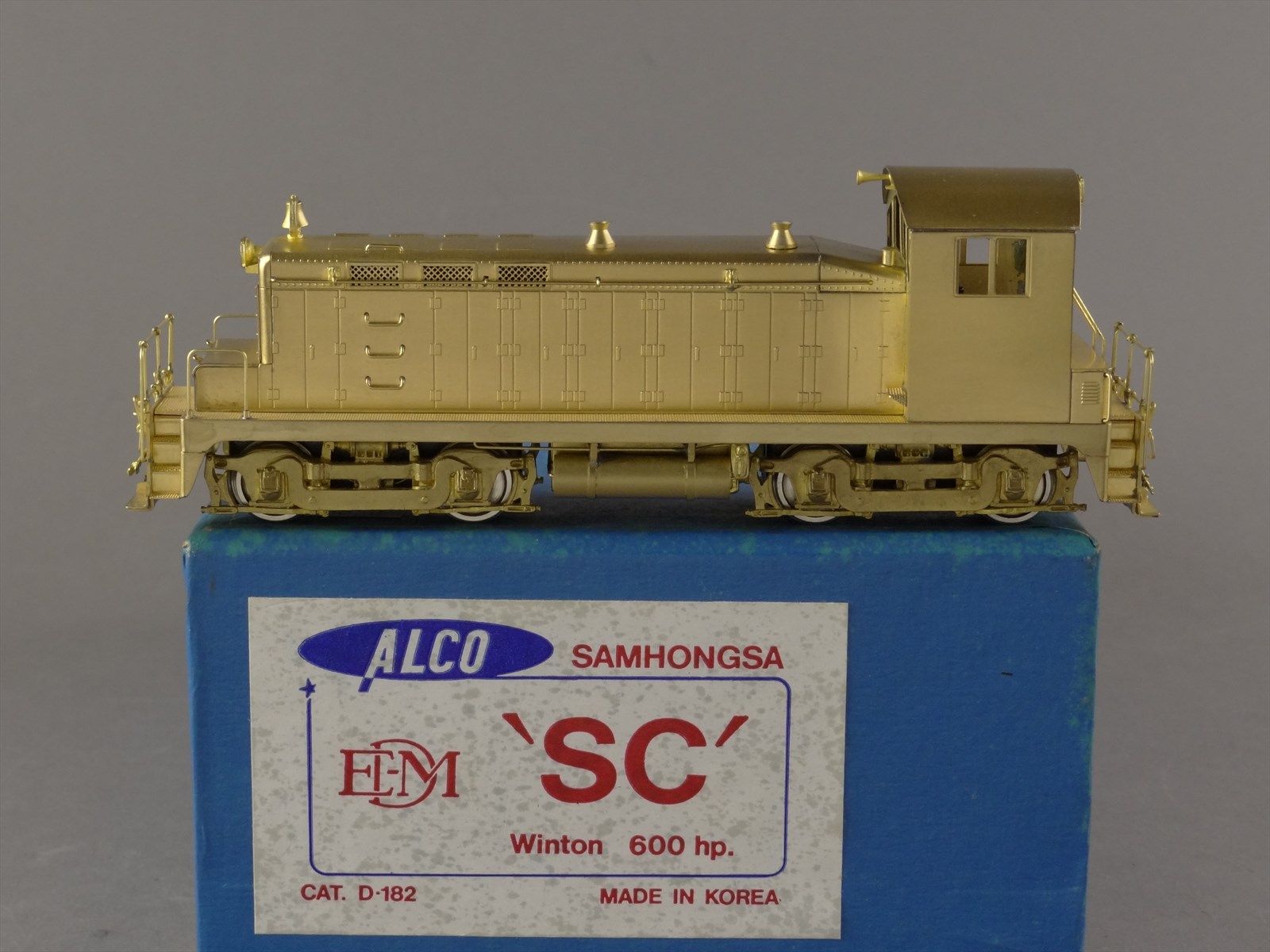 HO Brass ALCO Models D-182 EMD SC Winton Diesel - Unpainted