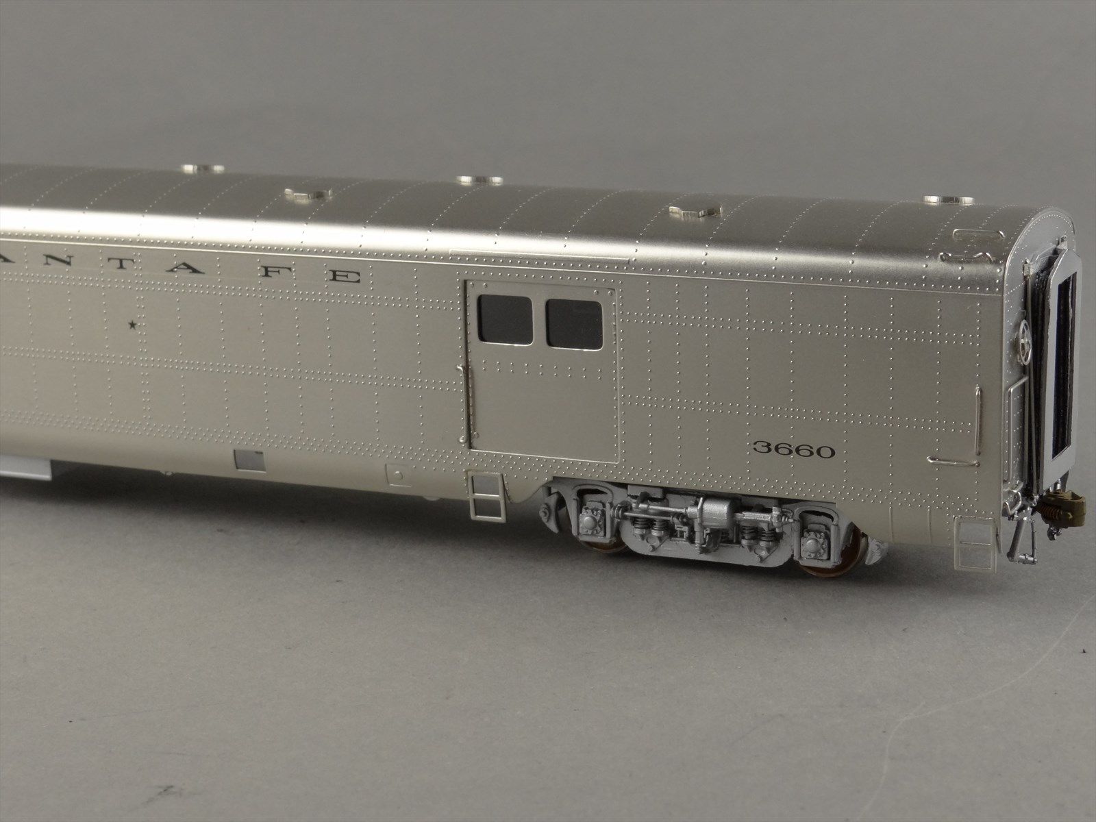 HO Brass SOHO ATSF Santa Fe Baggage #3660 Skirted - Custom