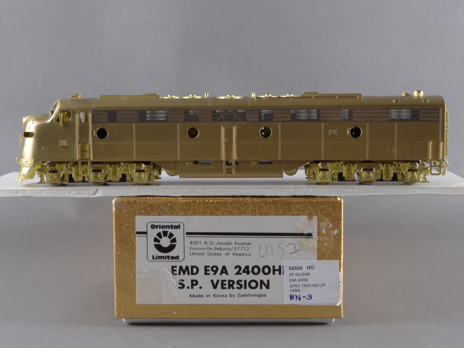 HO Brass Oriental Limited EMD E9 E9A Diesel - SP Version