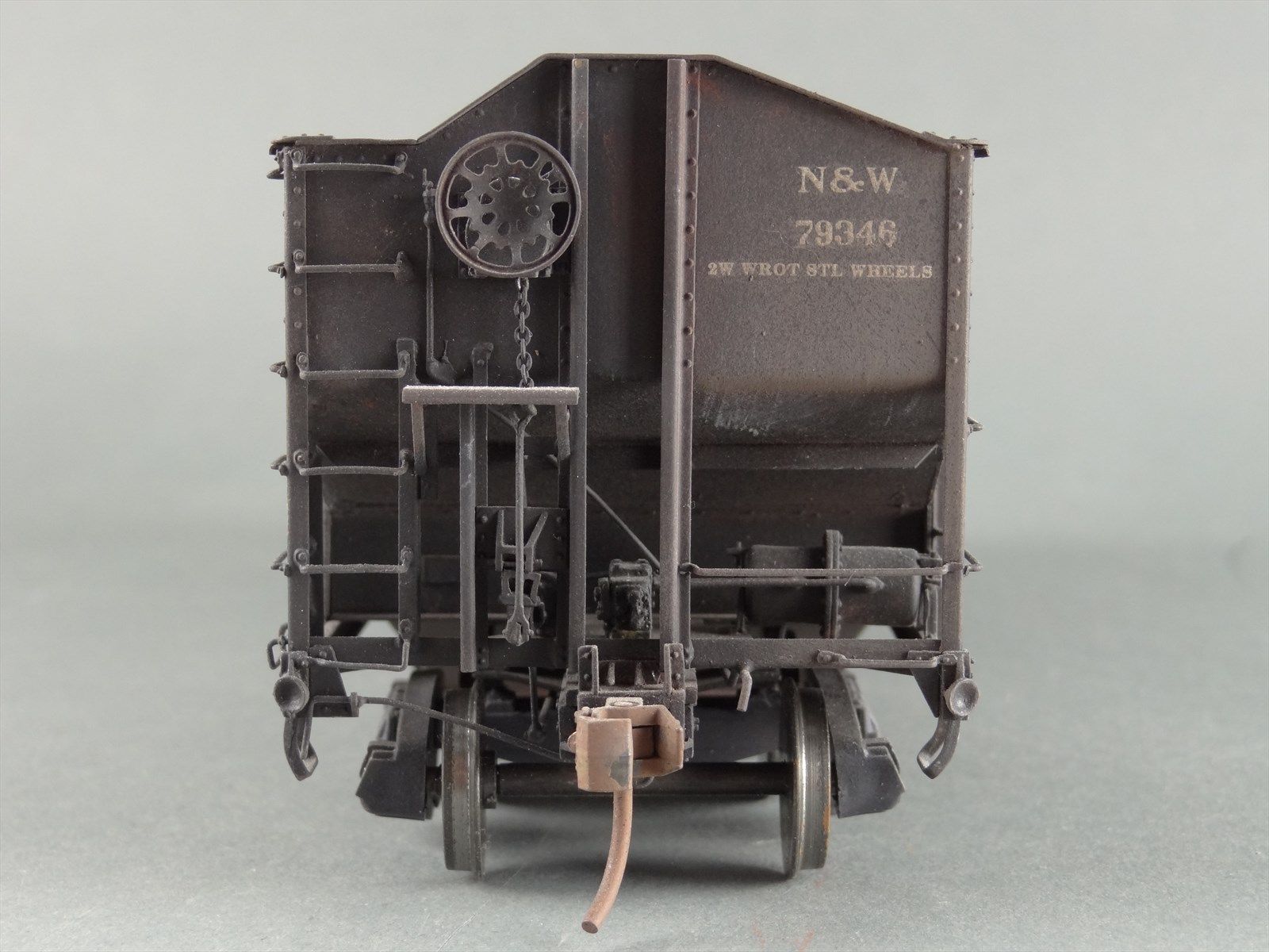 O 2-Rail Brass RYM Rich Yoder N&W 70-Ton H2 Triple Hopper #79346 - Custom