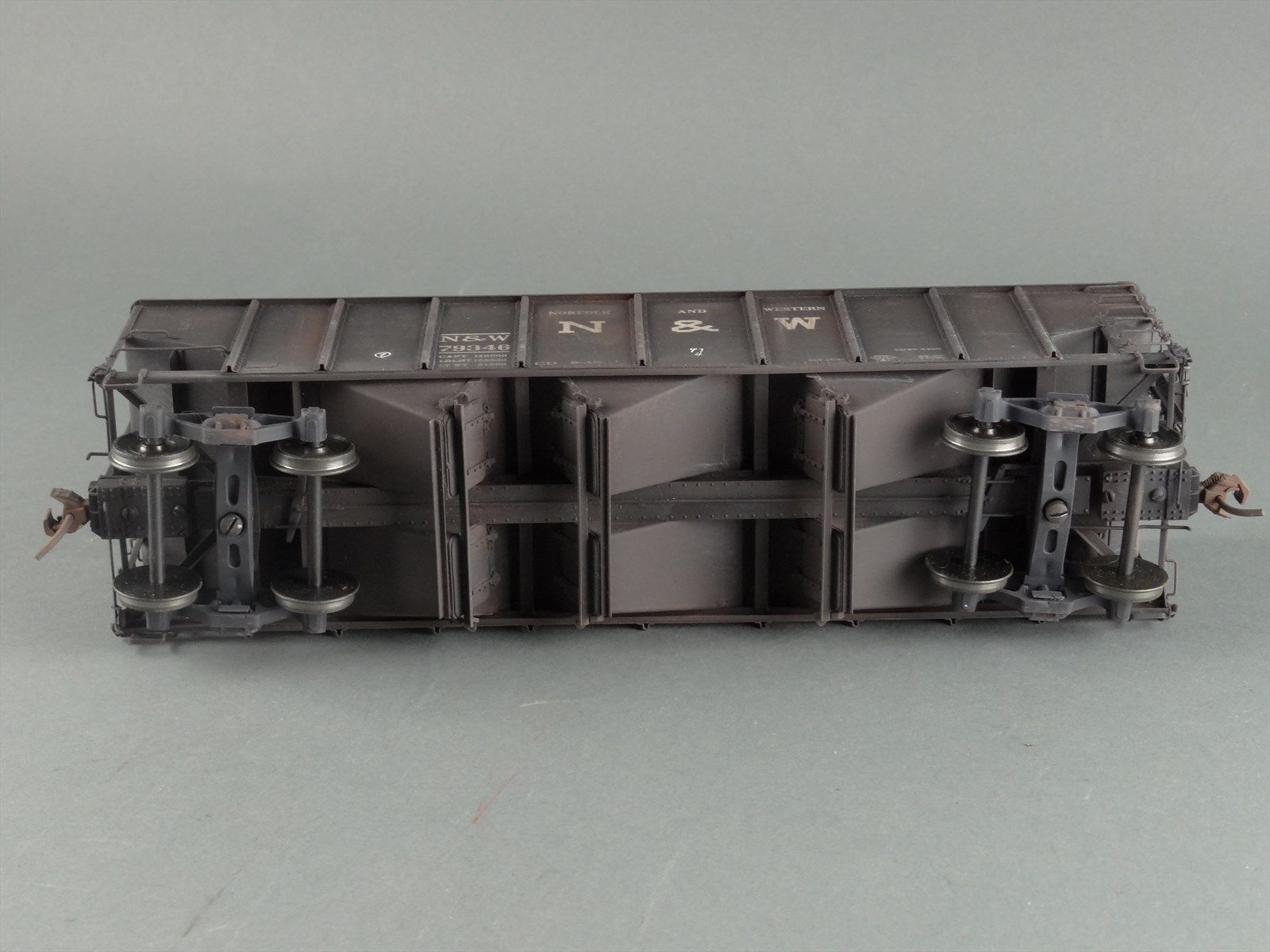 O 2-Rail Brass RYM Rich Yoder N&W 70-Ton H2 Triple Hopper #79346 - Custom