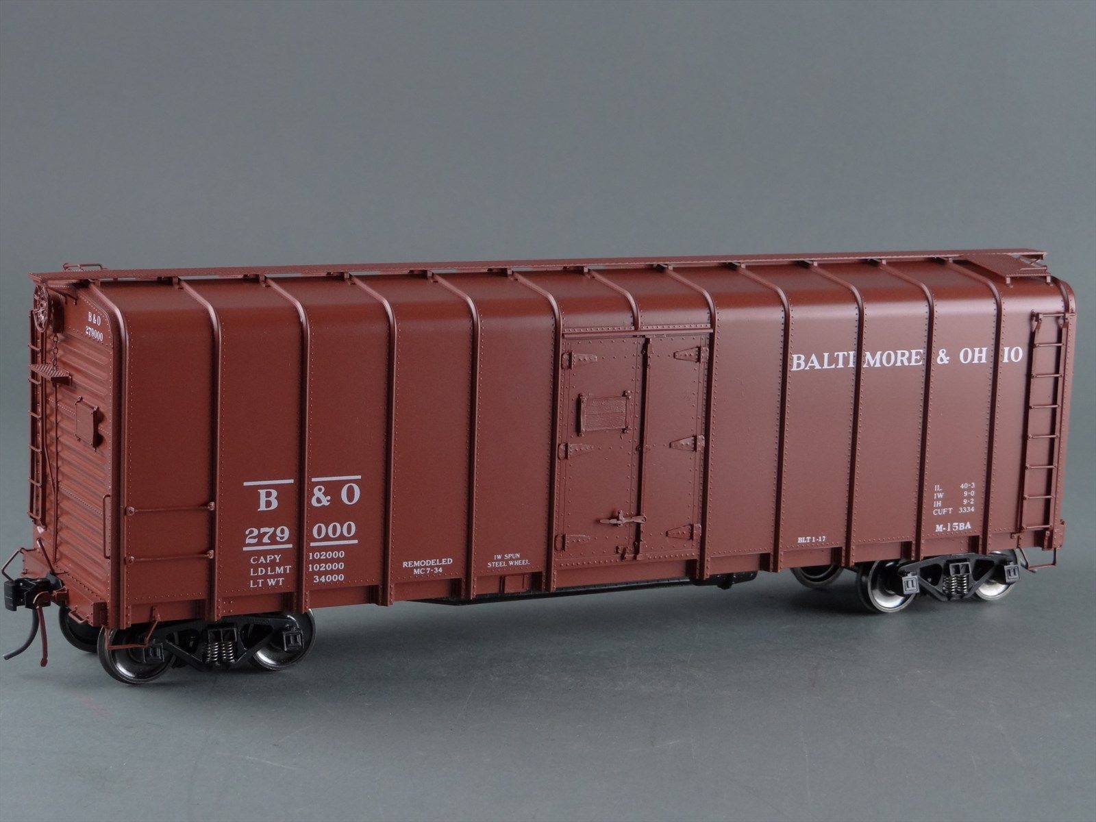 O Scale Brass PSC 16361-1 B&O M-15ba Insulated Box Car #279000