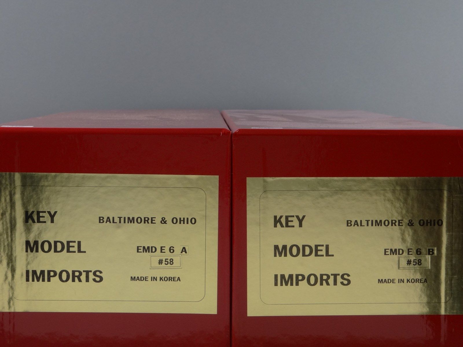 O Scale Brass KEY B&O EMD E-6 E6A + E6B Diesel A/B Set #58