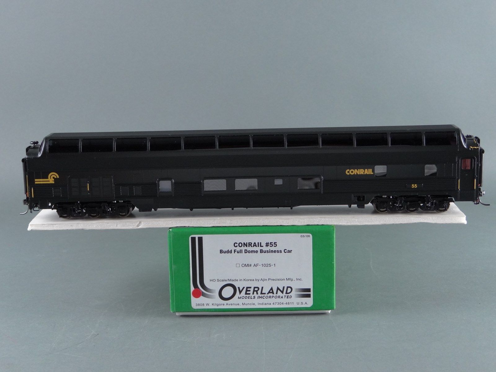 HO OMI Overland Conrail #55 Full Dome Lounge
