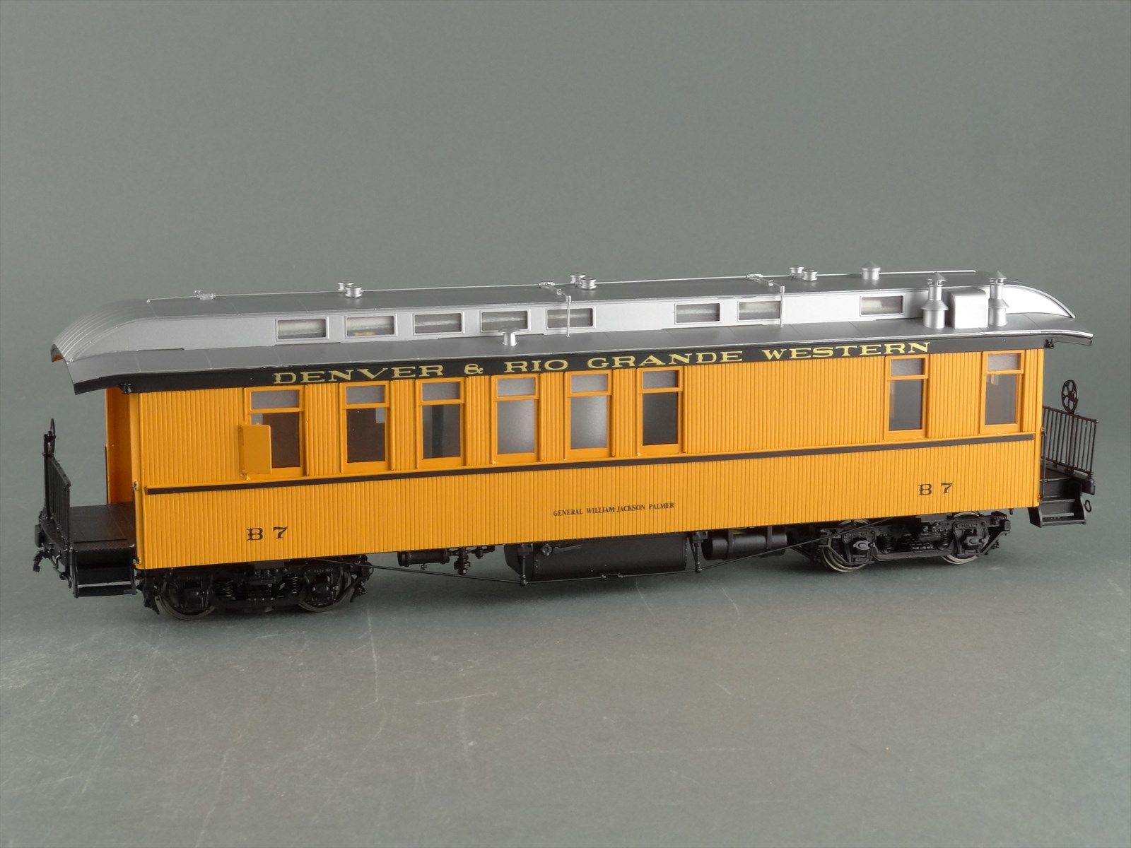 On3 Scale Brass PSC 17317-1 D&RGW Business Car Set B-2, B-3, B-7