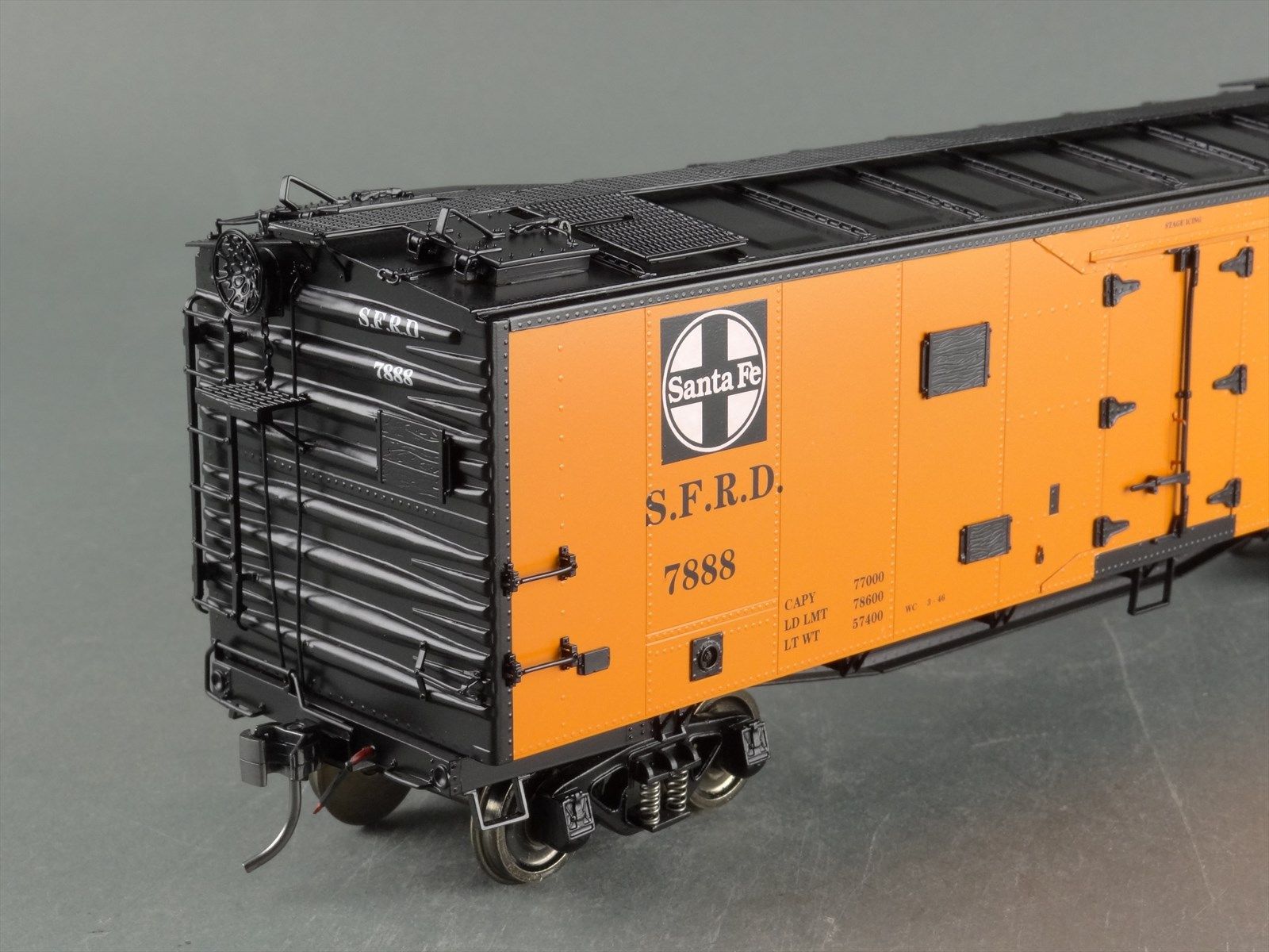 O Scale Pecos River #4334C Brass AT&SF Santa Fe Reefer #7888 - El Capitan