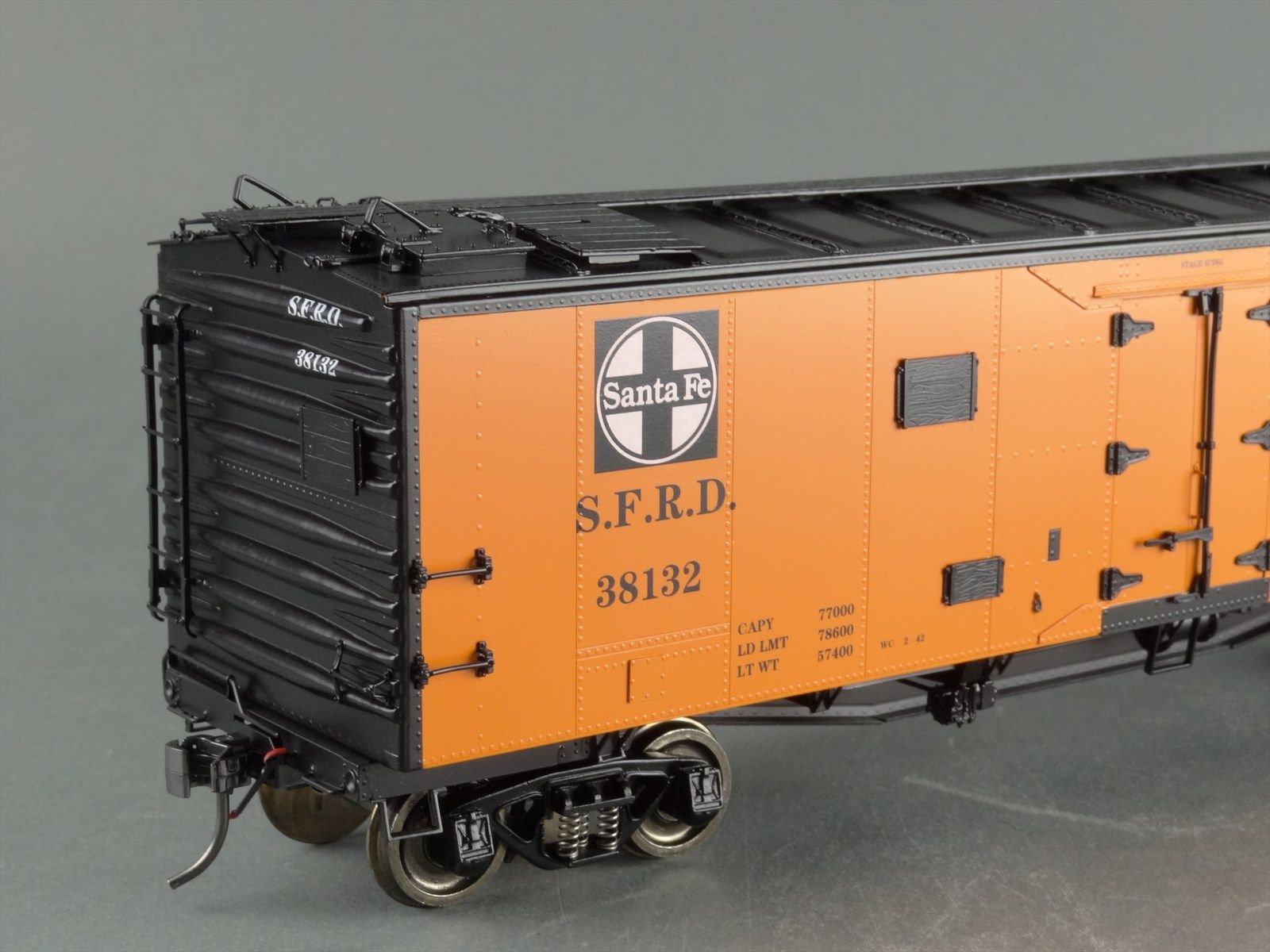 O Scale Pecos River #4331B Brass AT&SF Santa Fe Reefer #38132 - El Capitan