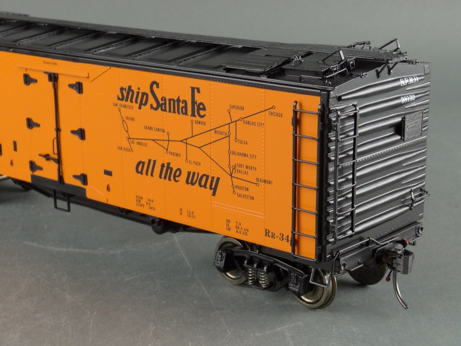 O Scale Pecos River #4331B Brass AT&SF Santa Fe Reefer #38132 - El Capitan