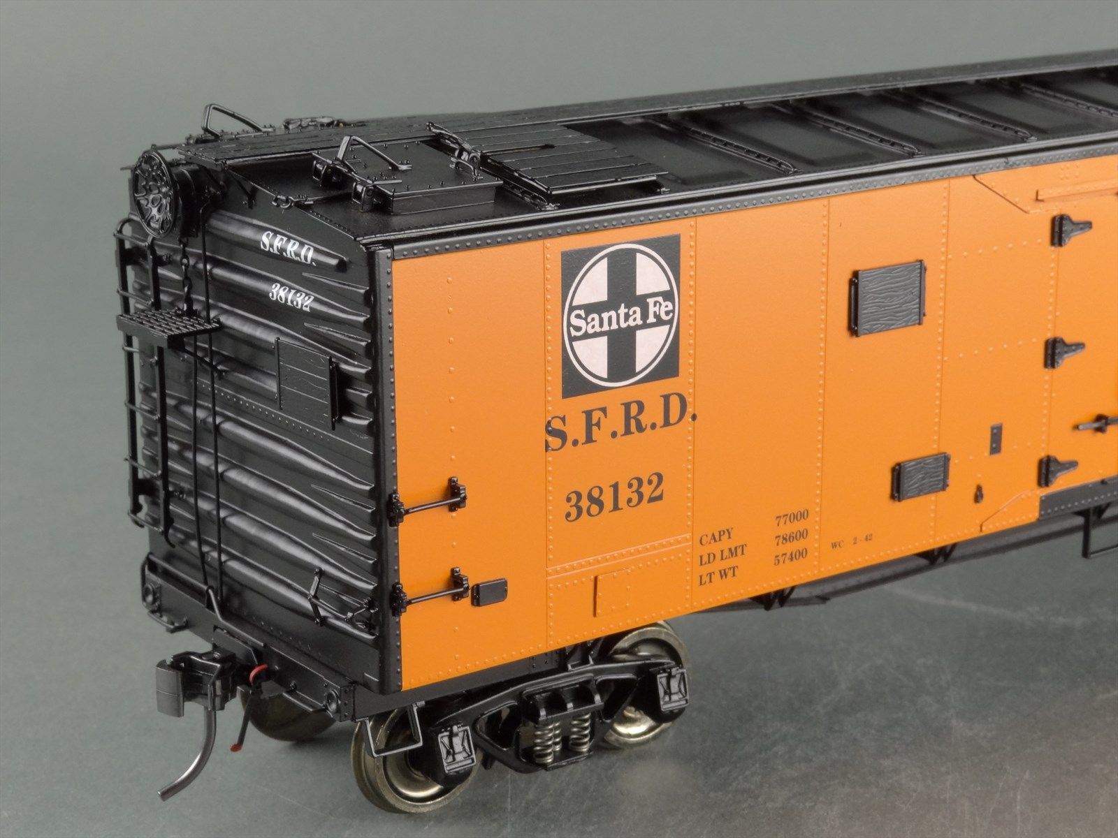 O Scale Pecos River #4331B Brass AT&SF Santa Fe Reefer #38132 - El Capitan