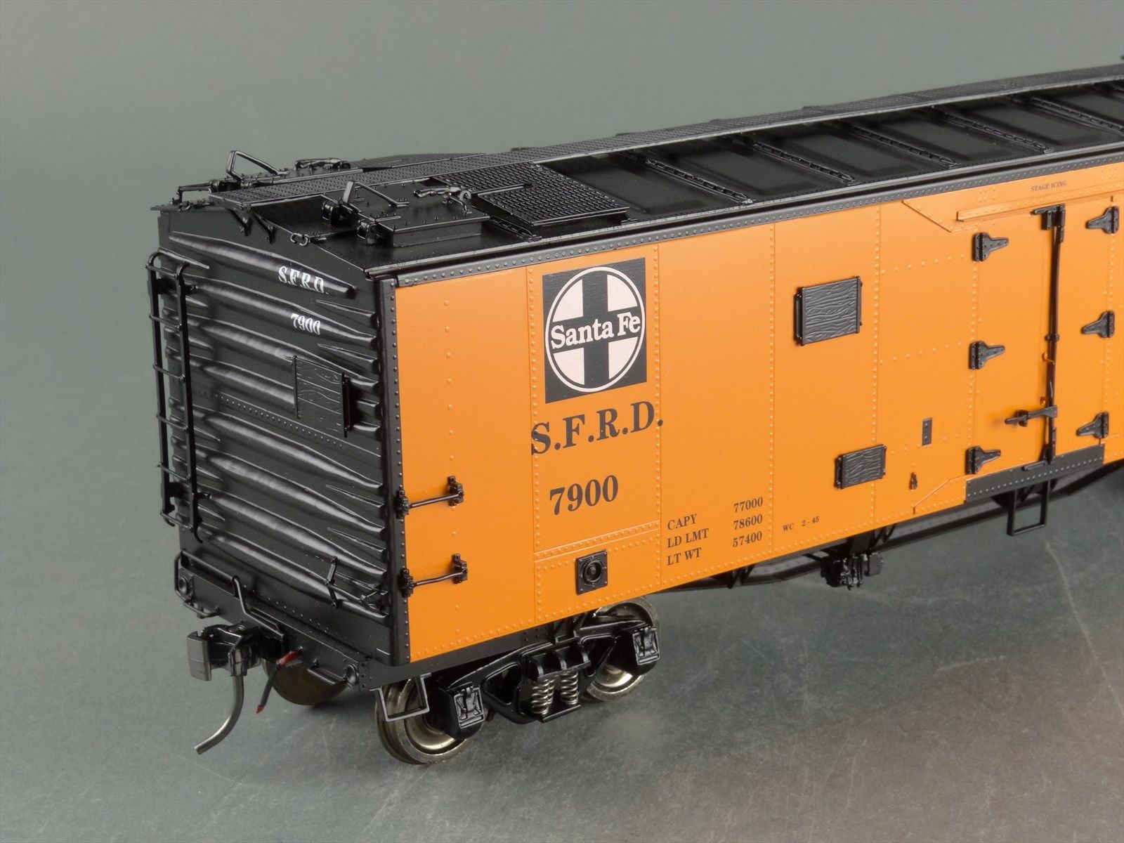 O Scale Pecos River #4335A Brass AT&SF Santa Fe Reefer #7900 - Scout