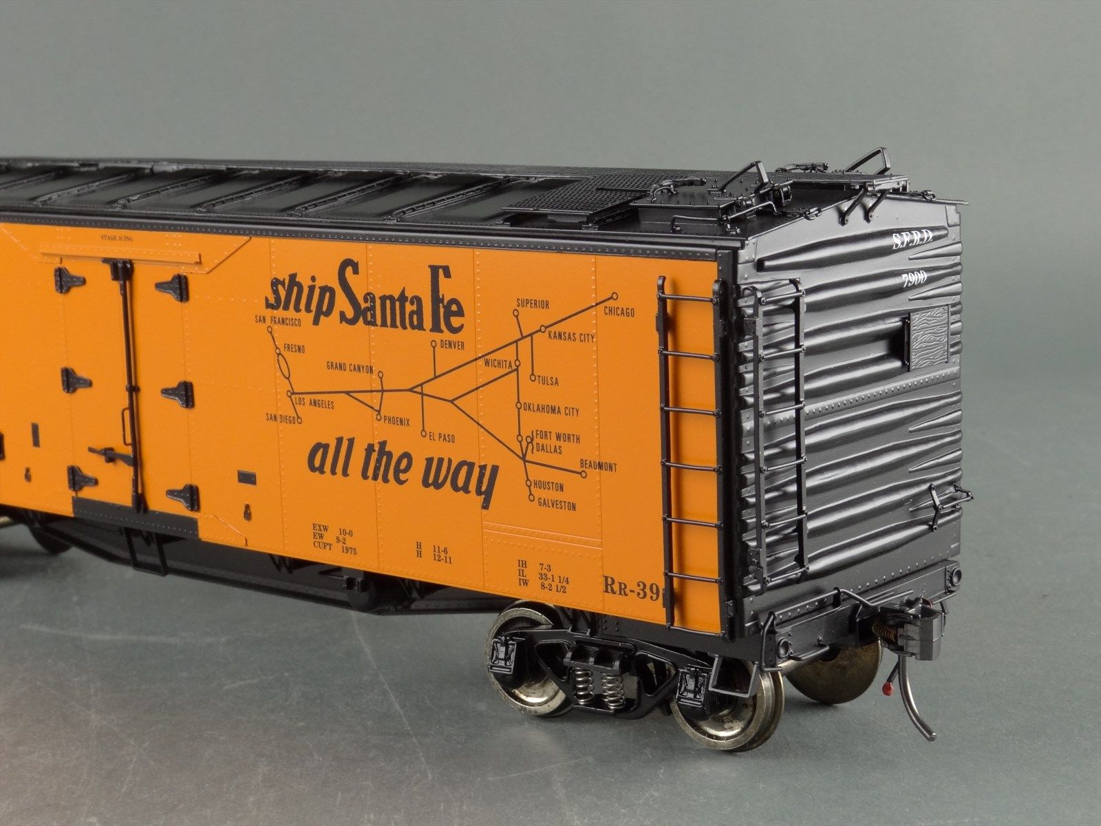 O Scale Pecos River #4335A Brass AT&SF Santa Fe Reefer #7900 - Scout