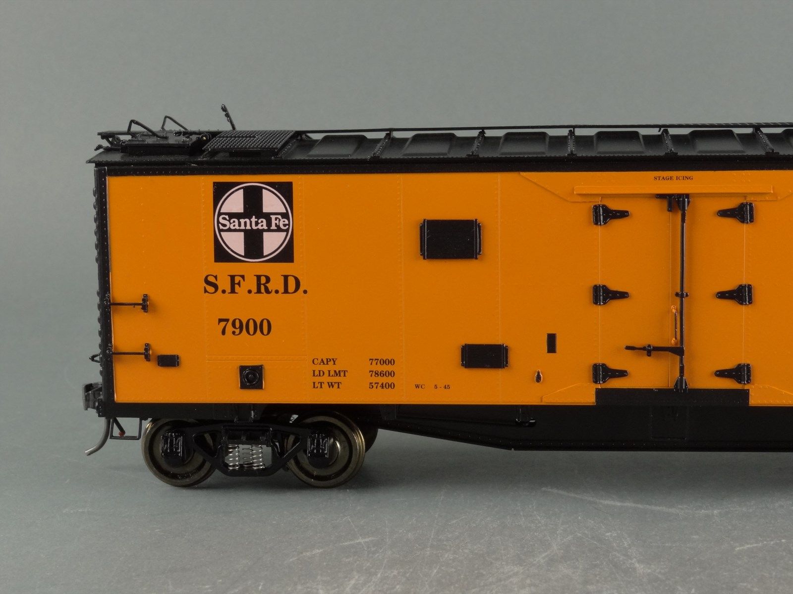 O Scale Pecos River #4335A Brass AT&SF Santa Fe Reefer #7900 - Scout