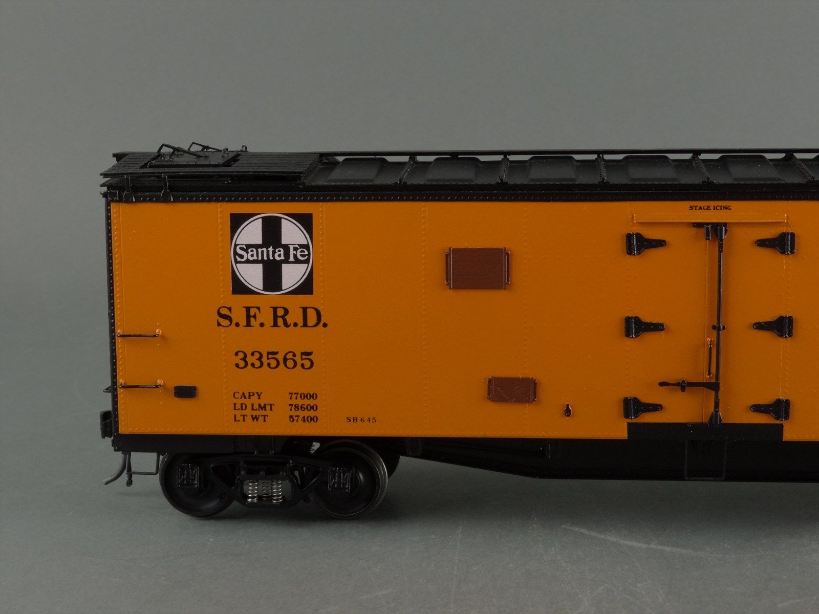 O Scale Pecos River #4322C Brass AT&SF Santa Fe Reefer #33565 - El Capitan