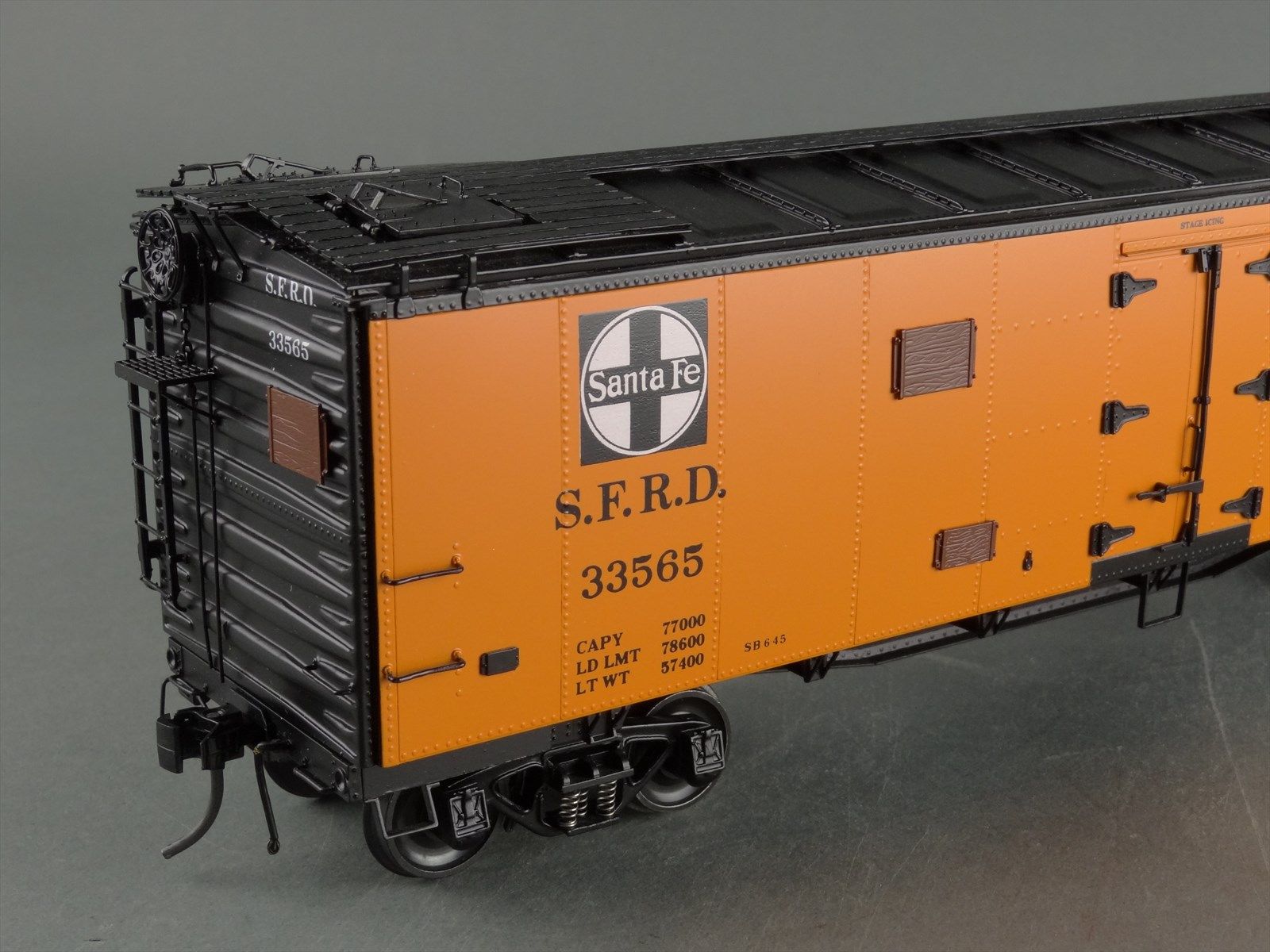 O Scale Pecos River #4322C Brass AT&SF Santa Fe Reefer #33565 - El Capitan