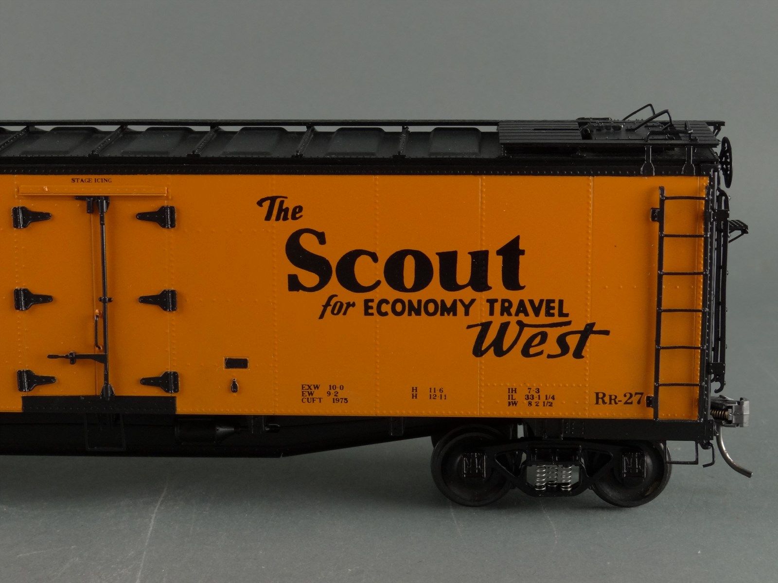 O Scale Pecos River #4320A Brass AT&SF Santa Fe Reefer #34652 - Scout