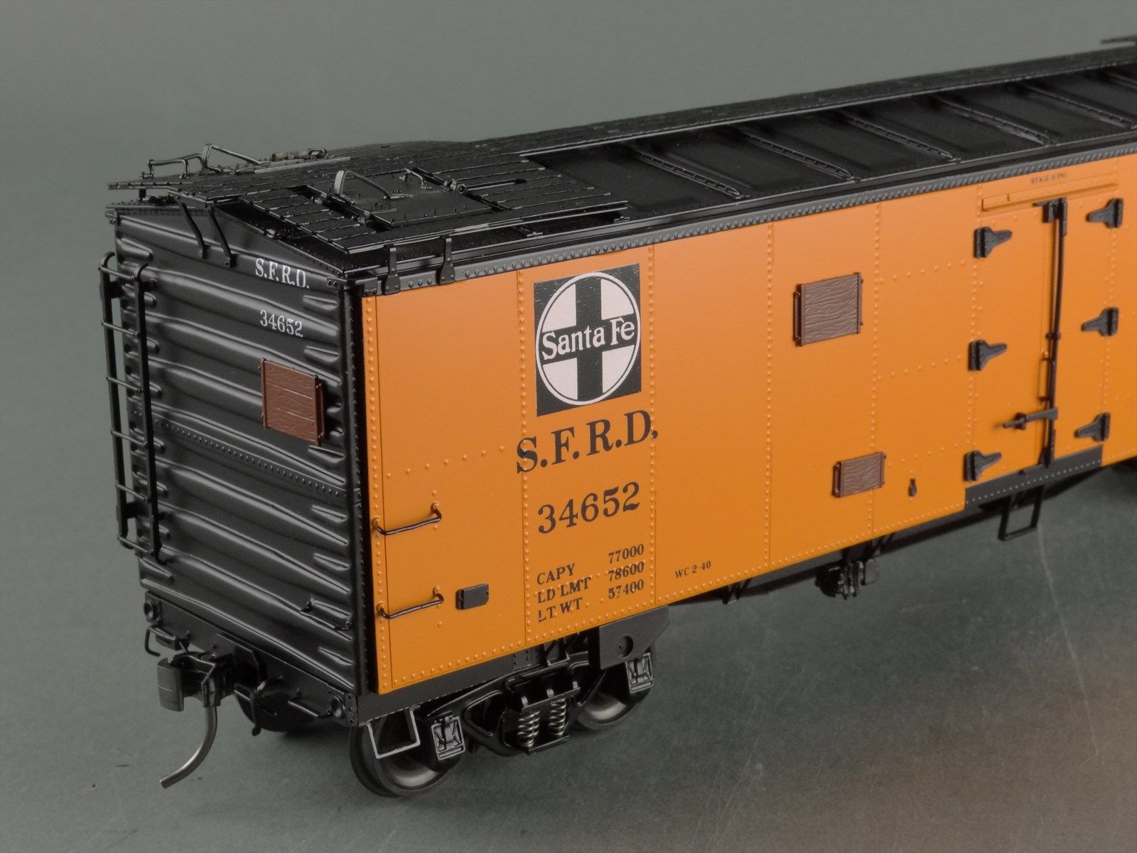 O Scale Pecos River #4320A Brass AT&SF Santa Fe Reefer #34652 - Scout