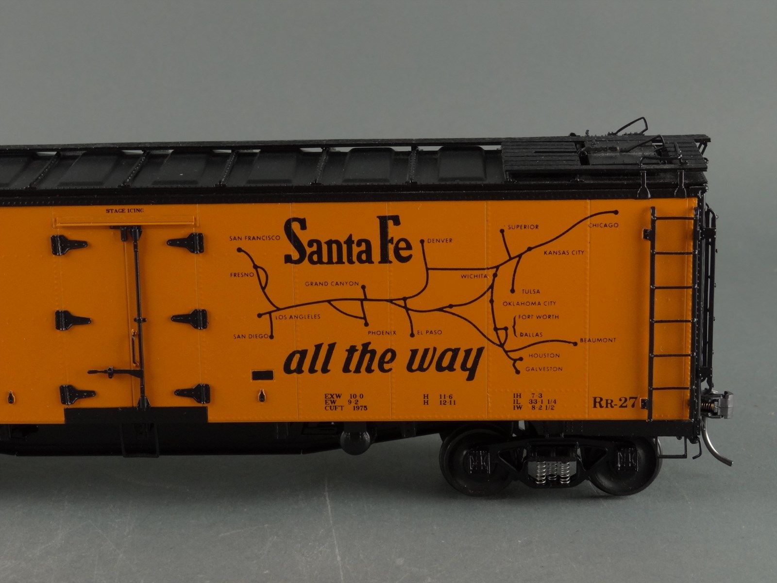 O Scale Pecos River #4320A Brass AT&SF Santa Fe Reefer #34652 - Scout