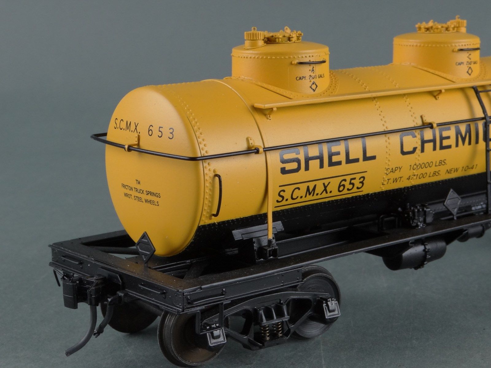 O Scale Drake #WAD-0015 Shell 3-Dome 8,000 Tank Car #653