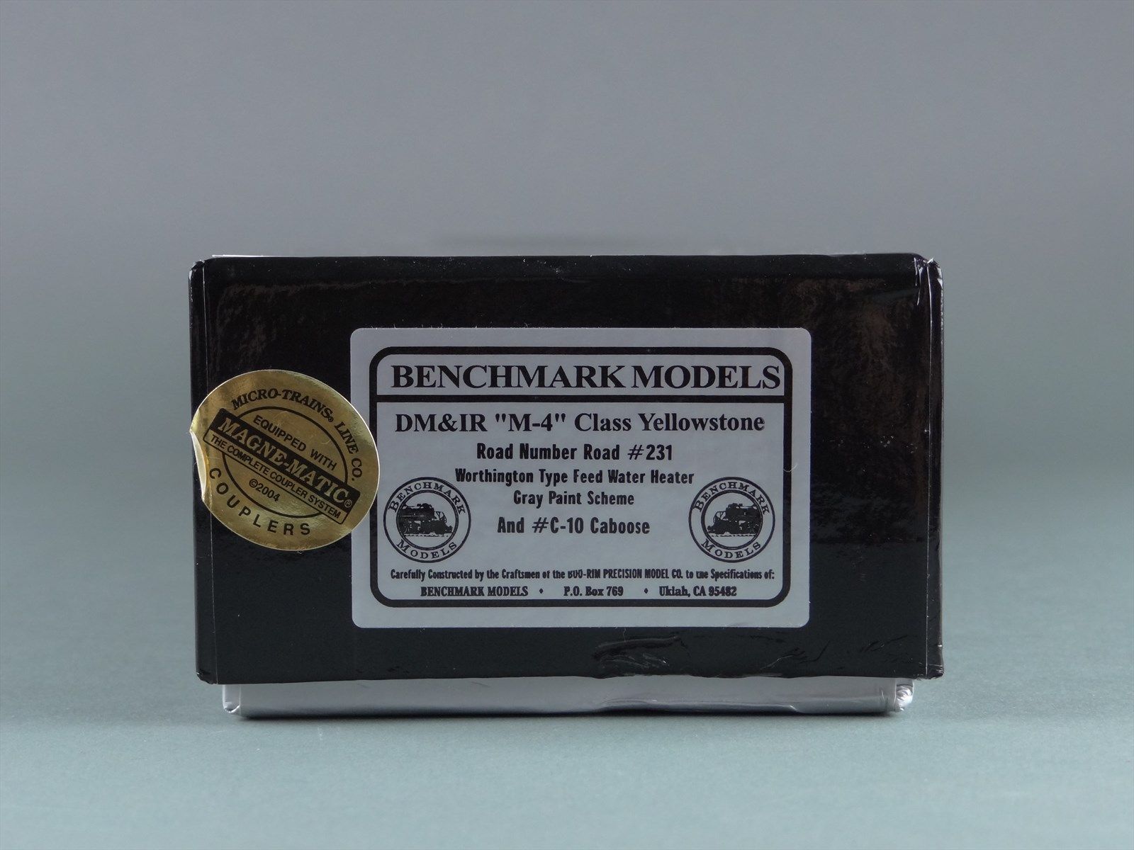 N Scale Brass Benchmark Models DM&IR 2-8-8-4 M4 Yellowstone #231 + Caboose