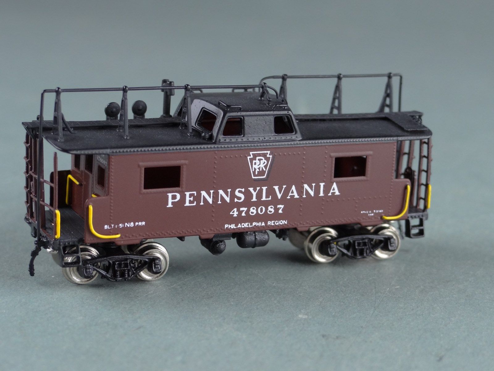 N Scale Brass Key PRR Pennsylvania N-8 Caboose #478087
