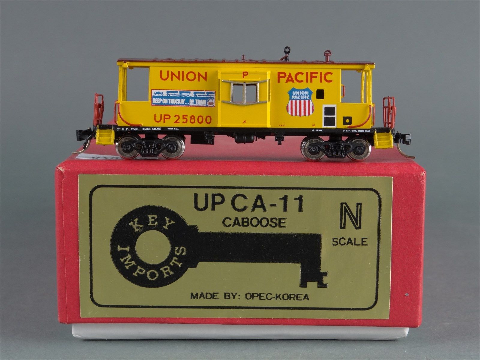 N Scale Brass Key UP Union Pacific CA-11 Caboose #25800