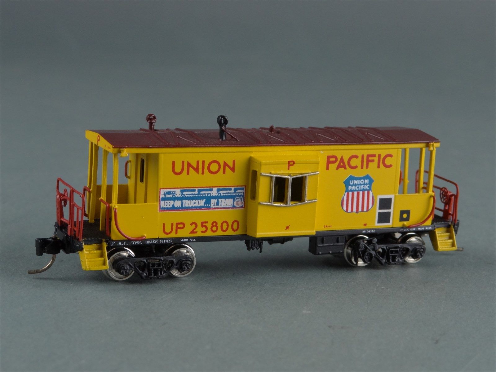 N Scale Brass Key UP Union Pacific CA-11 Caboose #25800