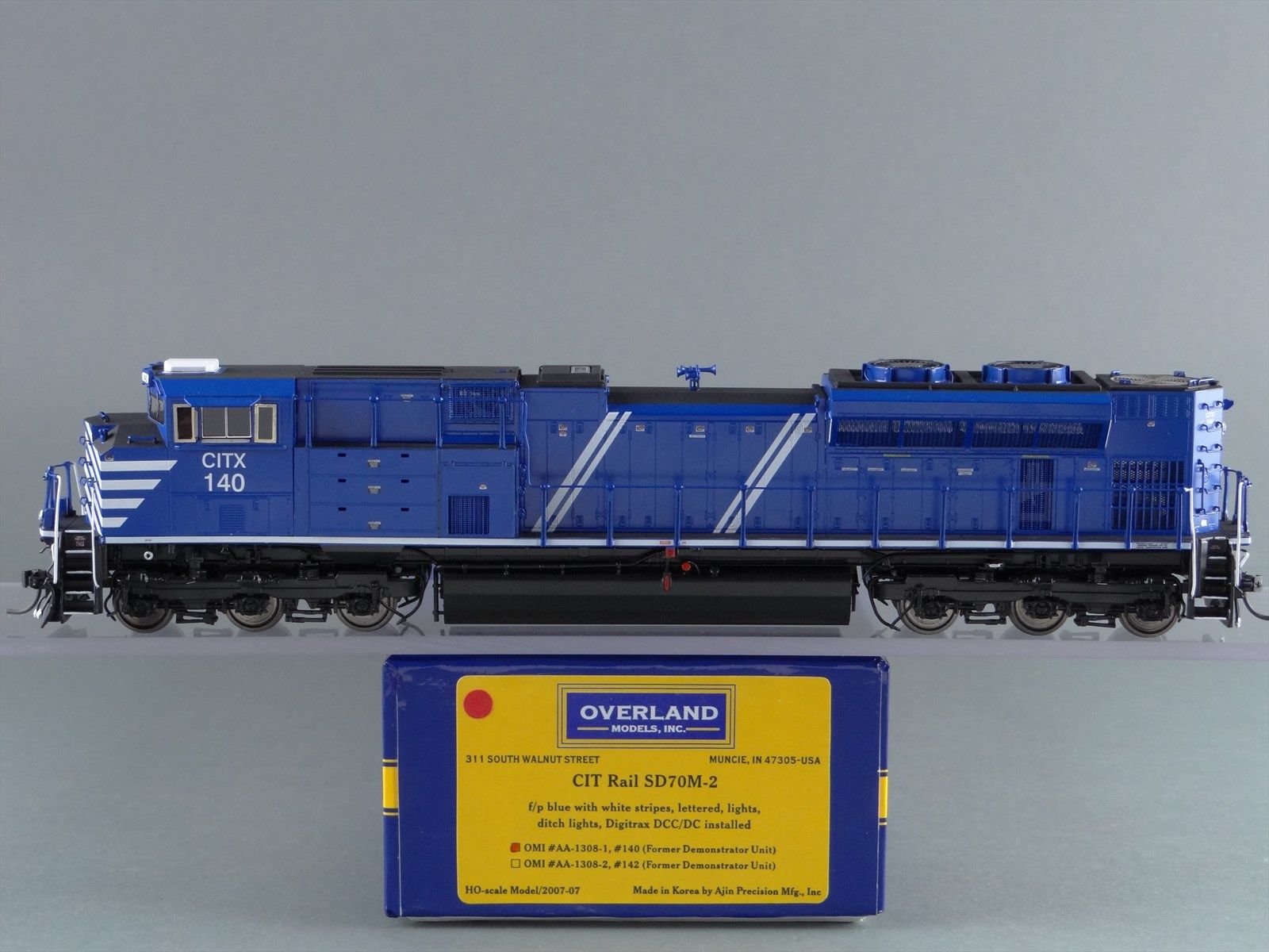 HO Brass Model Train - OMI AA-1308-1 Overland CIT SD70M-2 CITX #140 DC ...