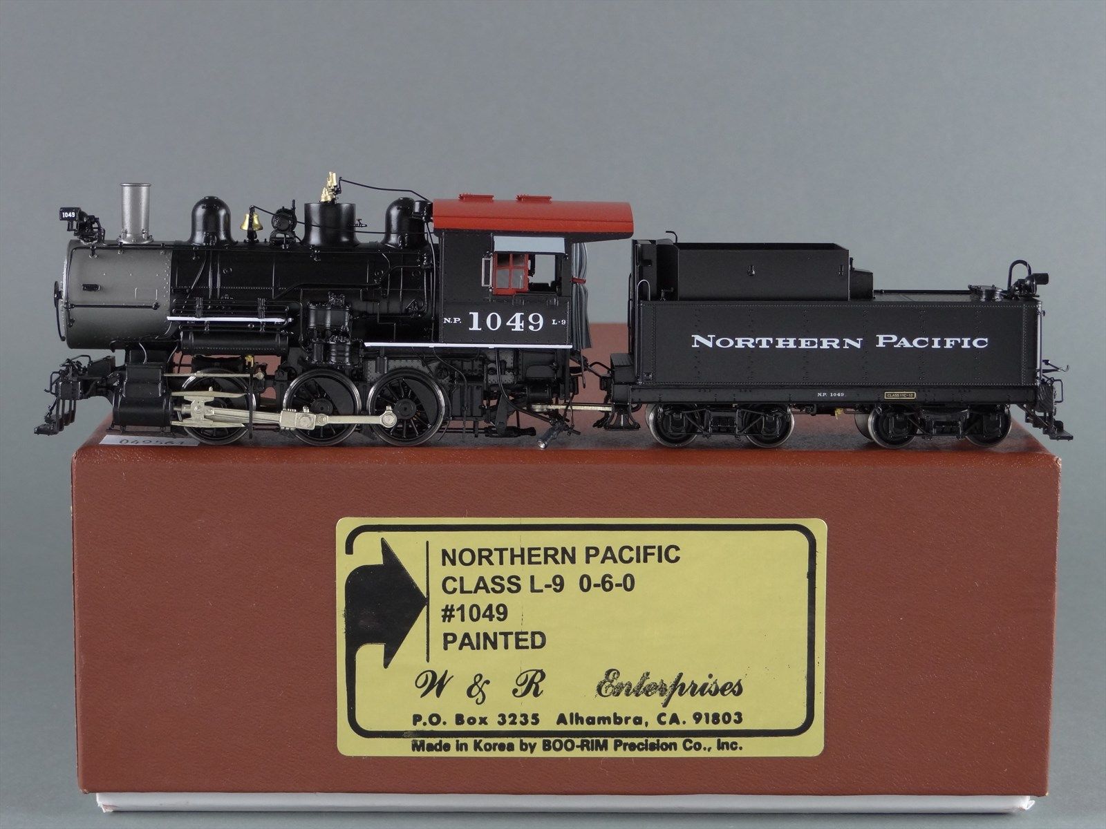 HO Brass Model Train - W&R NP Northern Pacific 0-6-0 L-9 #1049 - Coal ...