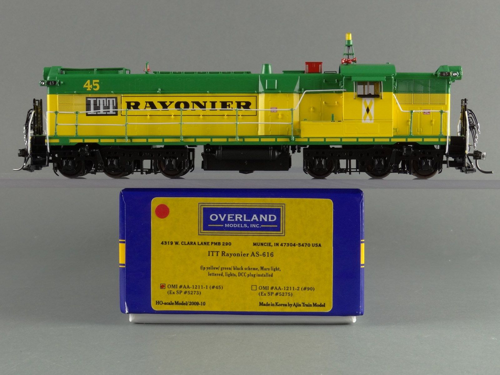 HO Brass Model Train - OMI Overland ITT Rayonier AS-616 Diesel #45
