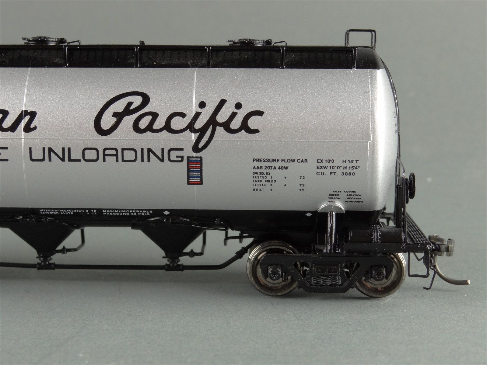 HO Brass Model Train - OMI #3389.1 CP Procor Pressure Flow Hopper #381720