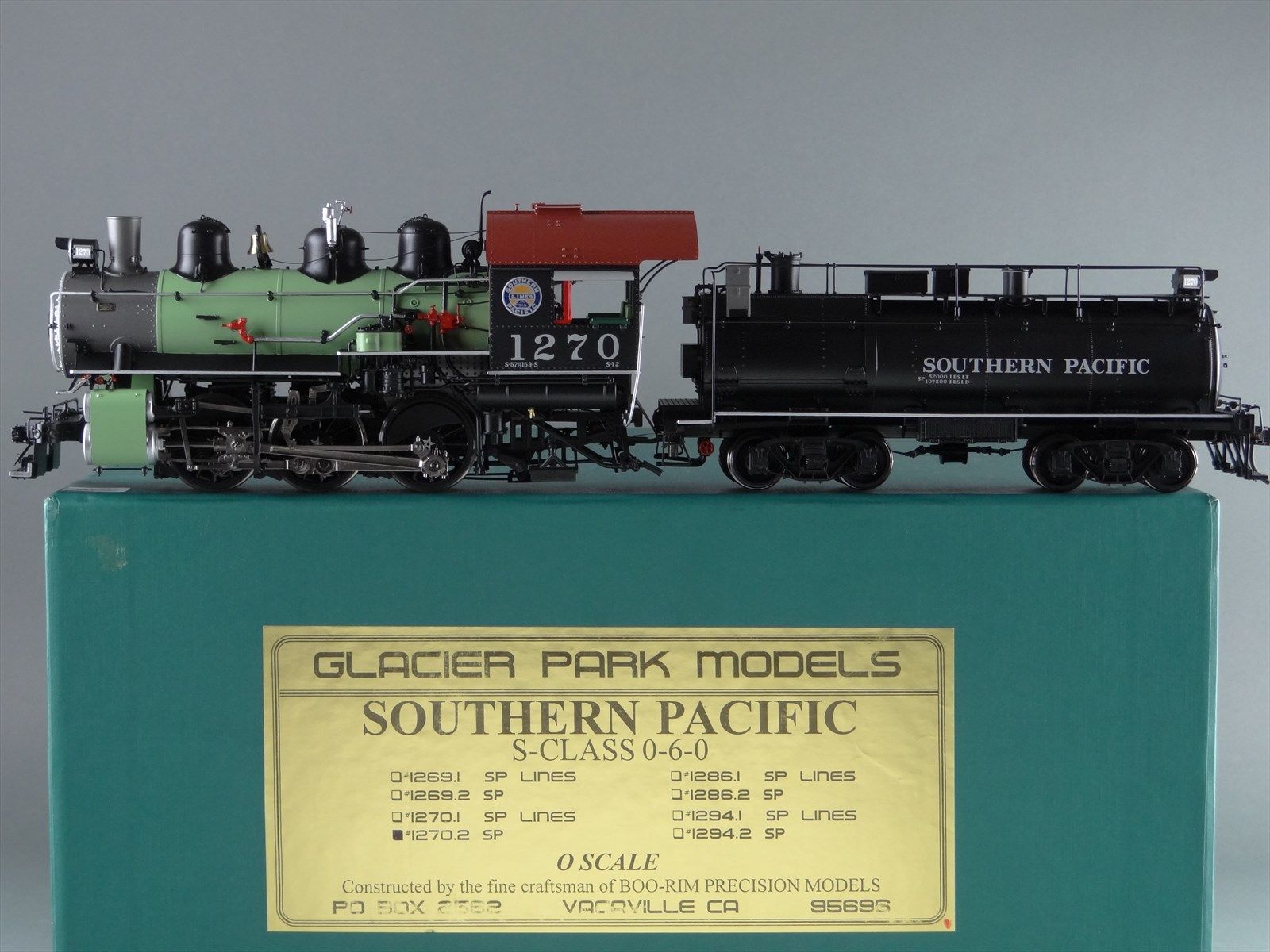 O Scale Brass Model Train - GPM Glacier Park Models SP Southern Pacific ...