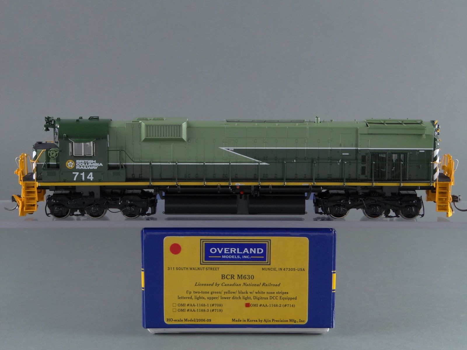 HO Brass Model Train - OMI AA-1168-2 Overland BCR BC Rail M630 Diesel ...