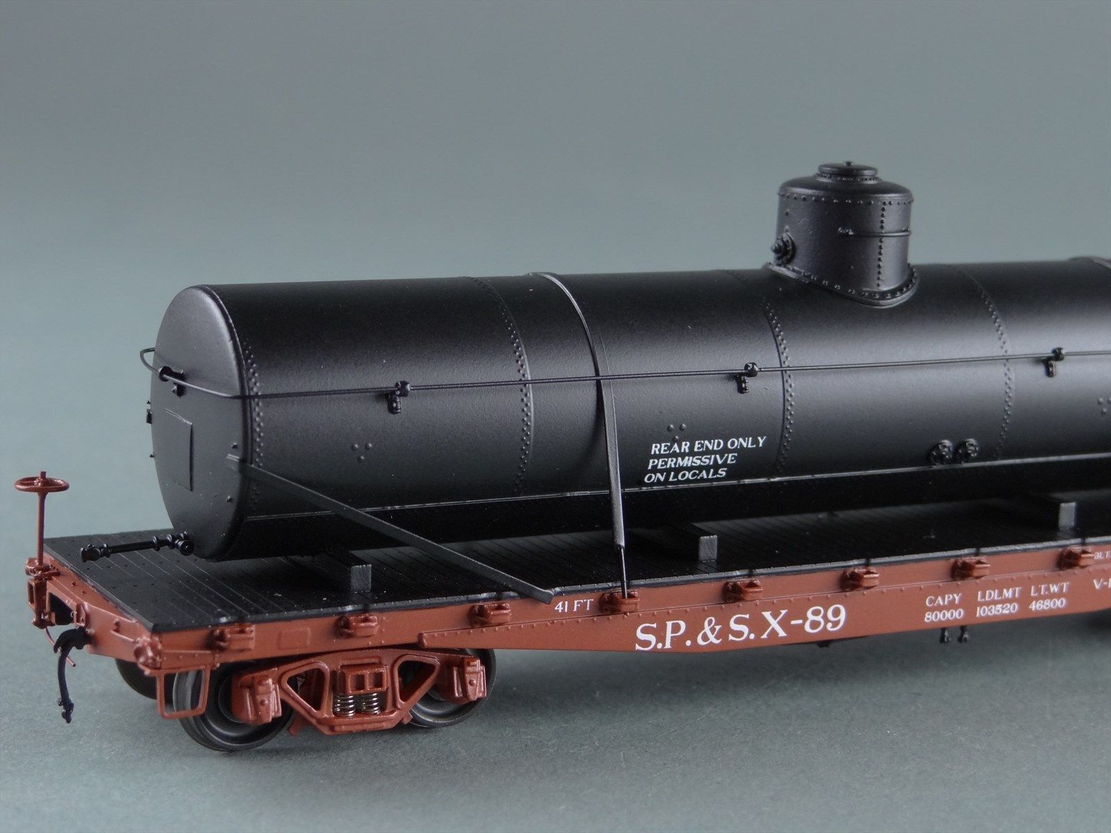 HO Brass Model Train - NBL North Bank Line MOW SP&S 3 Car Set - Factory ...