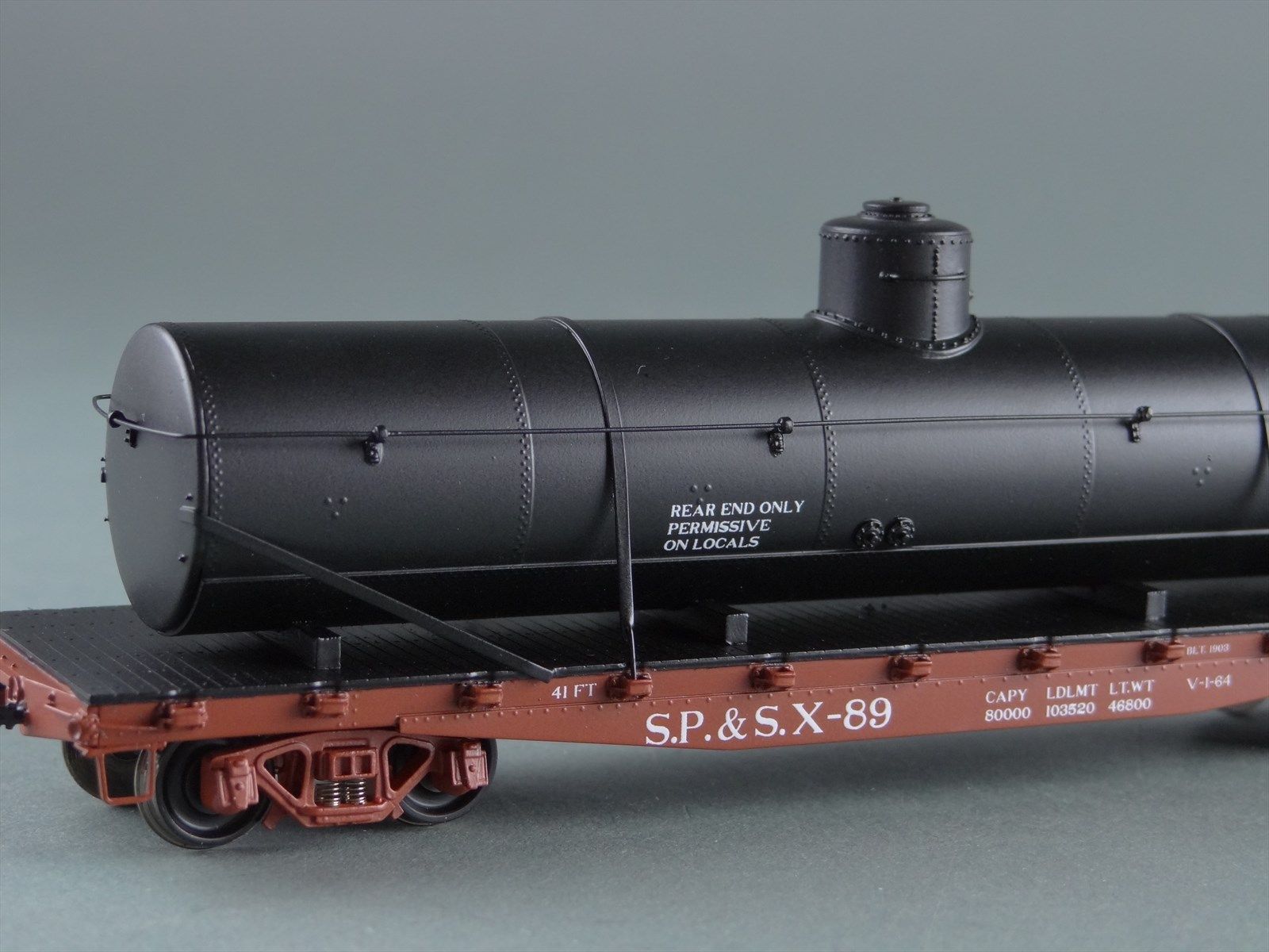 HO Brass Model Train - NBL North Bank Line MOW SP&S 3 Car Set - Factory ...