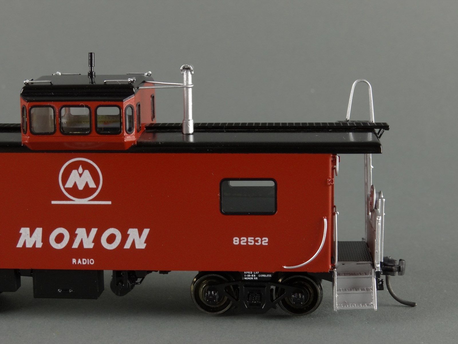 HO Brass Model Train - OMI Monon Caboose #82532 - Quasi-Cupola ...