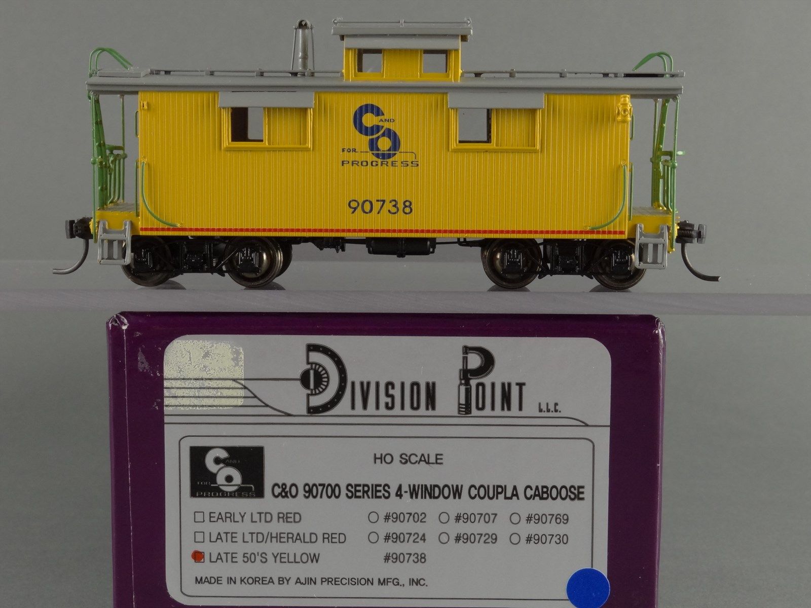 HO Brass Model Train - DP - Division Point C&OYellow - 4-Window Cupola ...