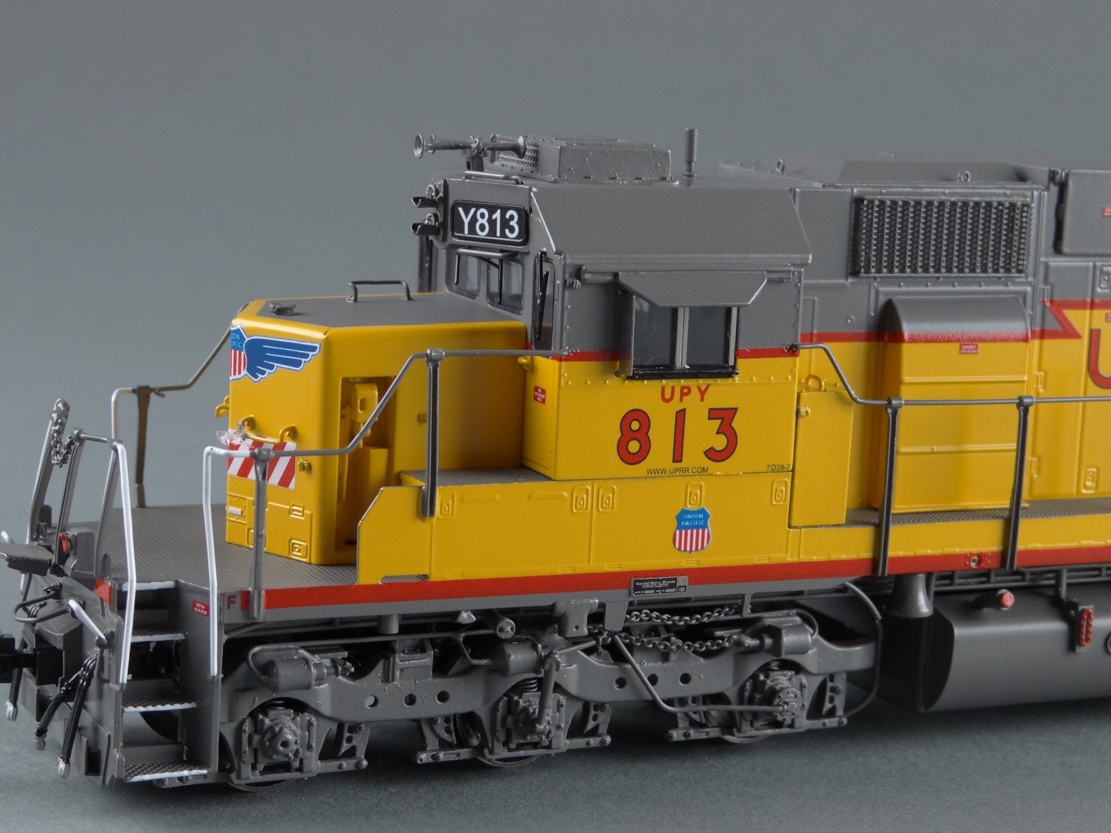 HO Brass Model Train - OMI 87010009.3 Overland UP Union Pacific SD38-2 Diesel #813