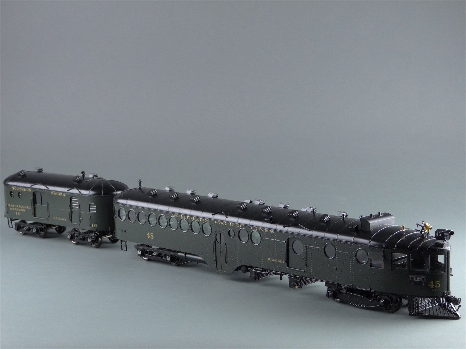 O Scale PSC Southern Pacific McKeen Car #45 with trailer #14 PSC-17089-1