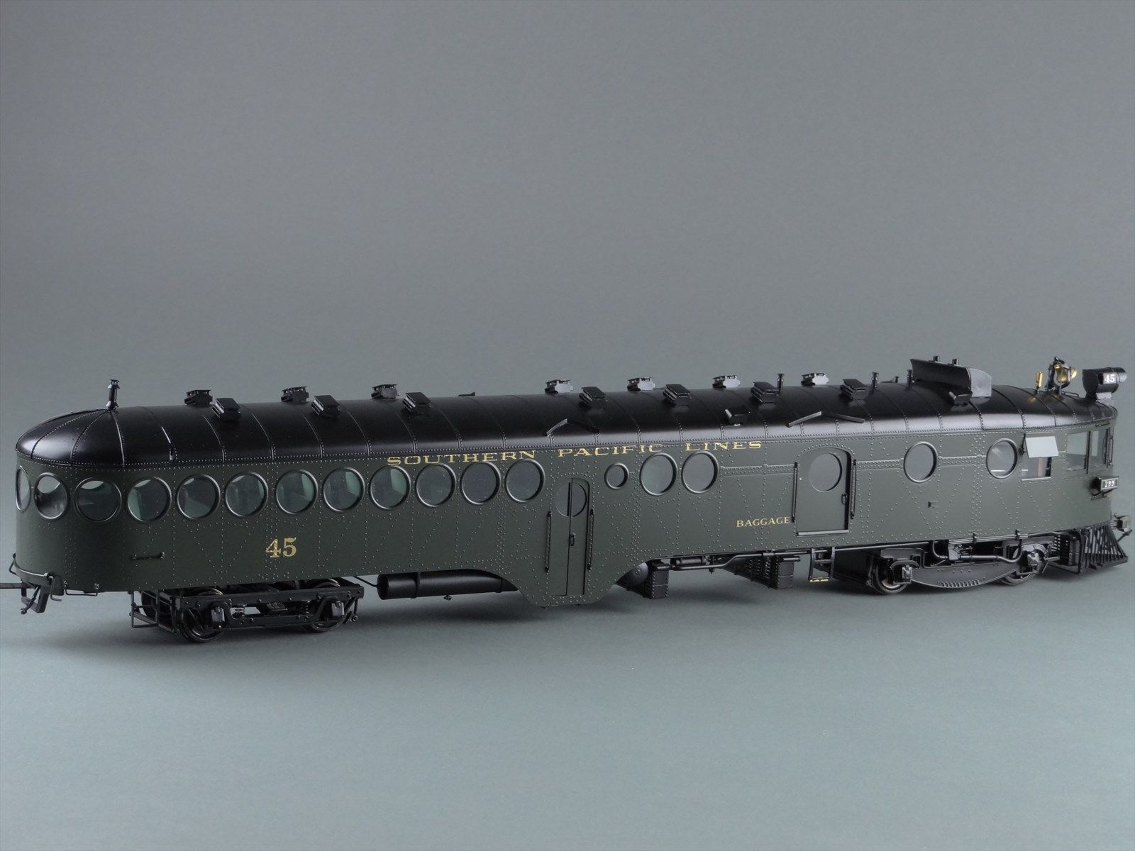 O Scale PSC Southern Pacific McKeen Car #45 with trailer #14 PSC-17089-1