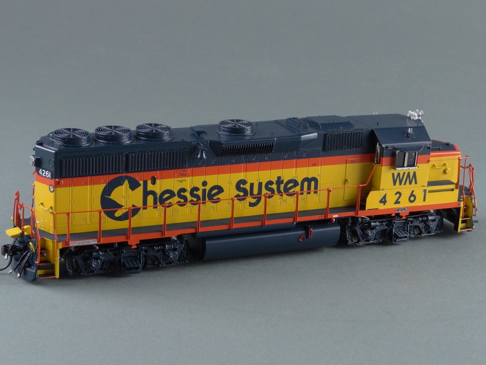 HO Brass Model Train - OMI Overland Ajin Chessie WM EMD GP40-2 #4261