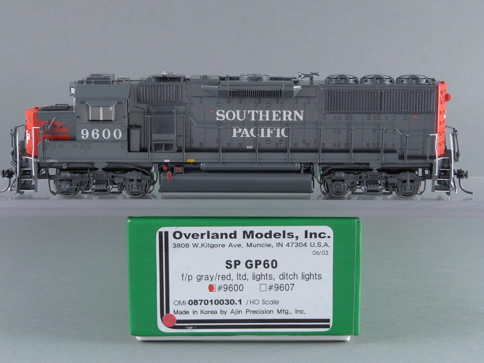 HO Brass Model Train - OMI Overland Ajin SP Southern Pacific EMD GP60 #9600